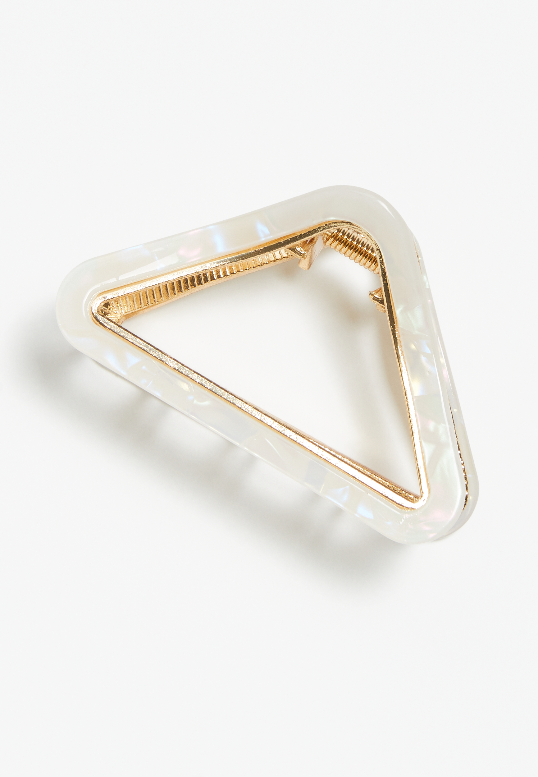 Pearl Iridescent Triangle Claw Hair Clip | maurices