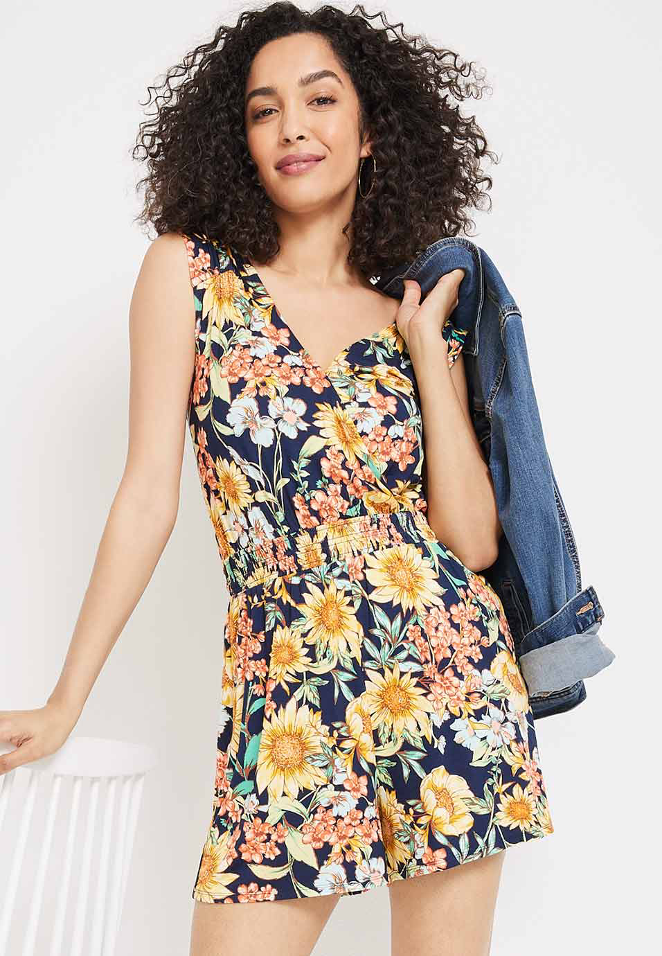 24/7 Floral Romper | maurices
