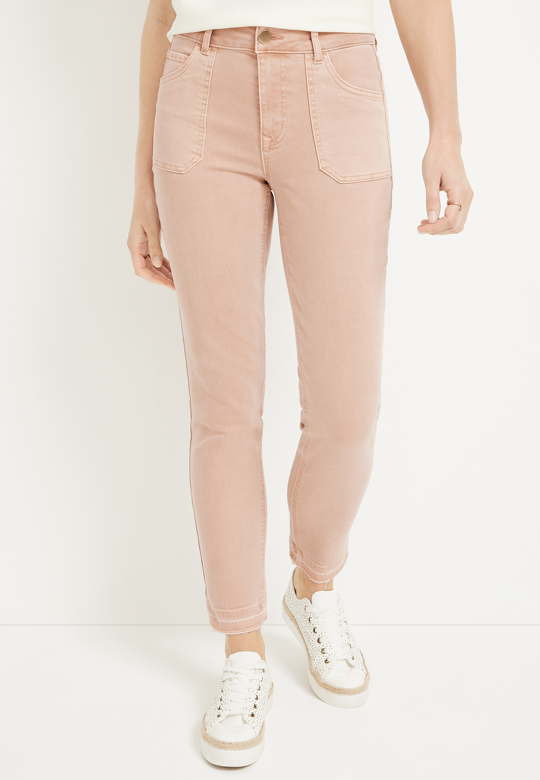 m jeans by maurices™ Slim Straight Ankle High Rise Jean | maurices