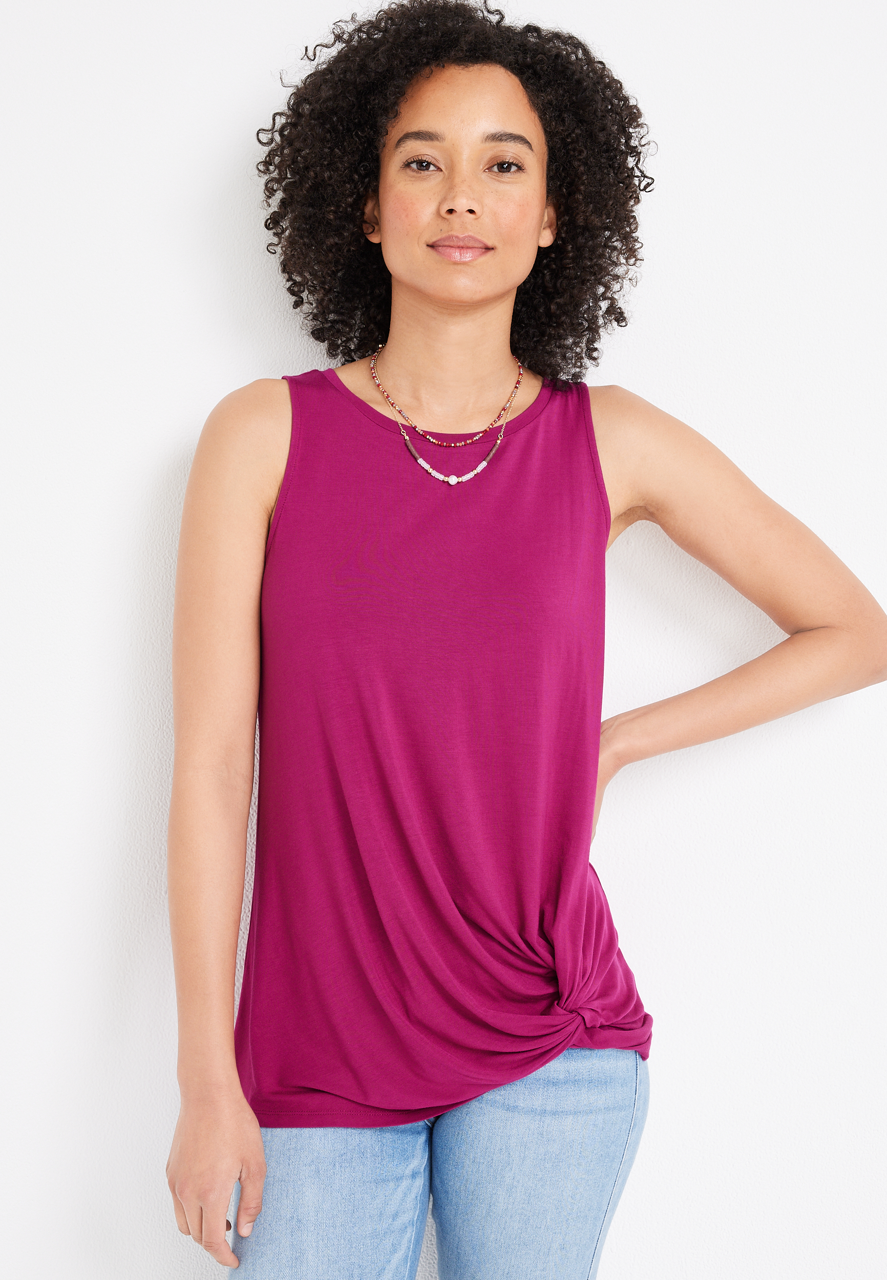 247 Mara High Neck Tank Top Maurices