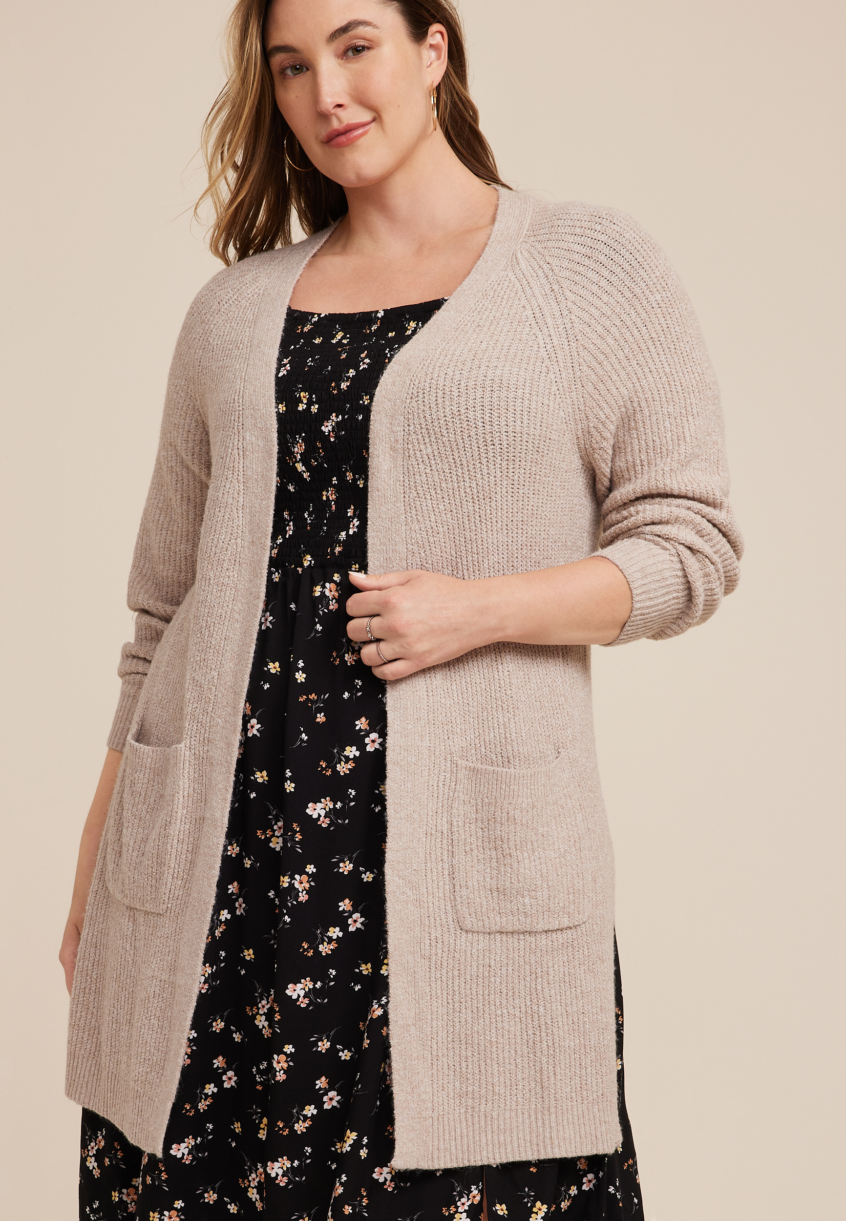 Plus Size Mossy Duster Cardigan | maurices