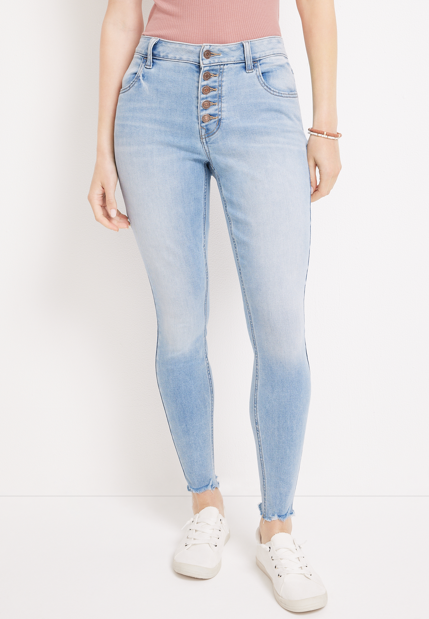 m jeans by maurices™ Cool Comfort Curvy High Rise Super Skinny Jean ...