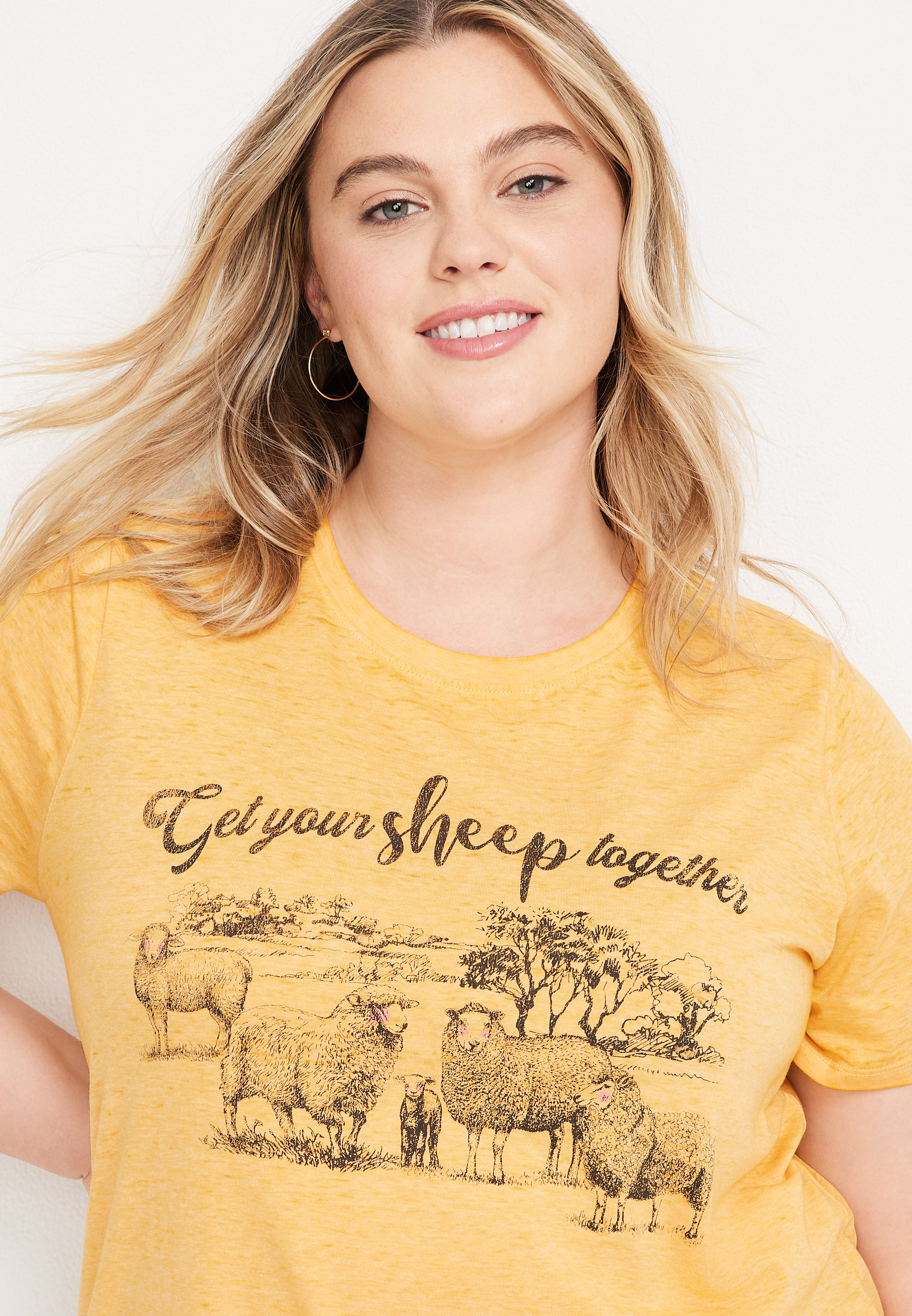 Plus Size Get Your Sheep Together Graphic Tee | maurices