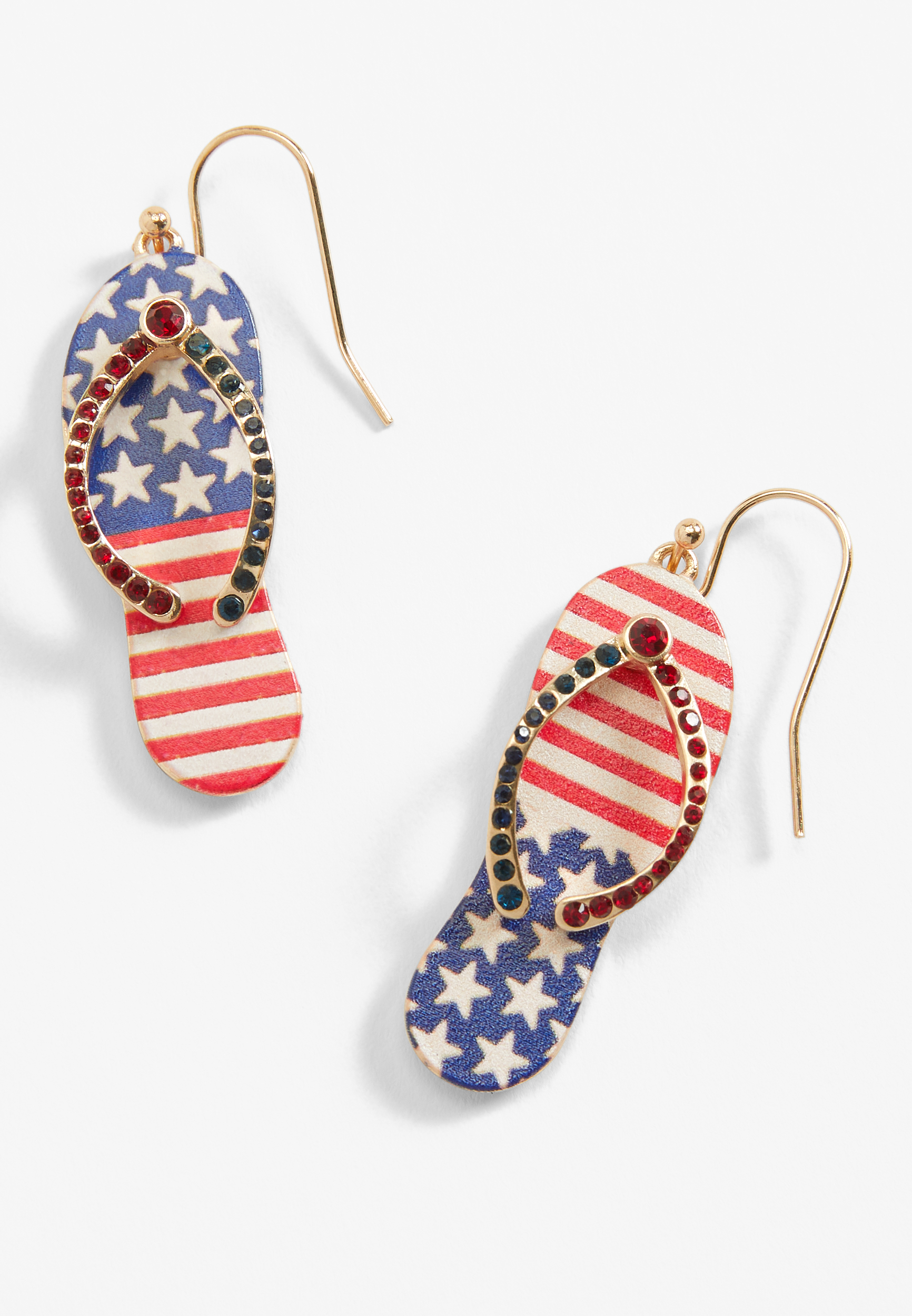 Americana Flip Flop Drop Earrings | maurices