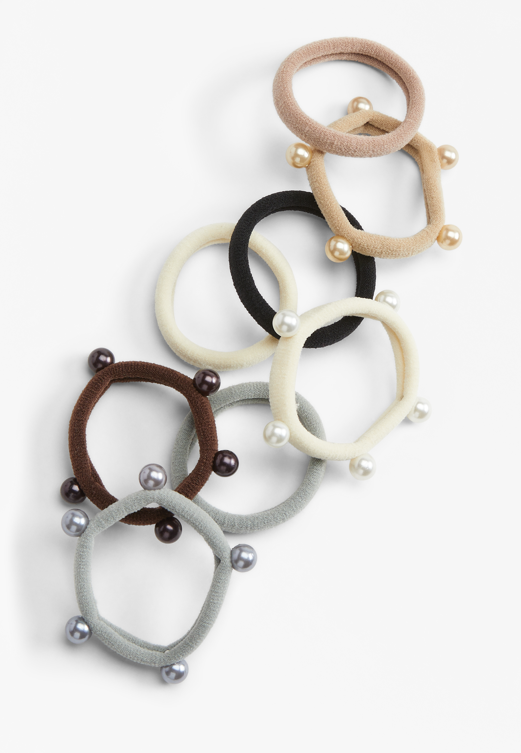 22 Pack Pearl Hair Tie Set | maurices