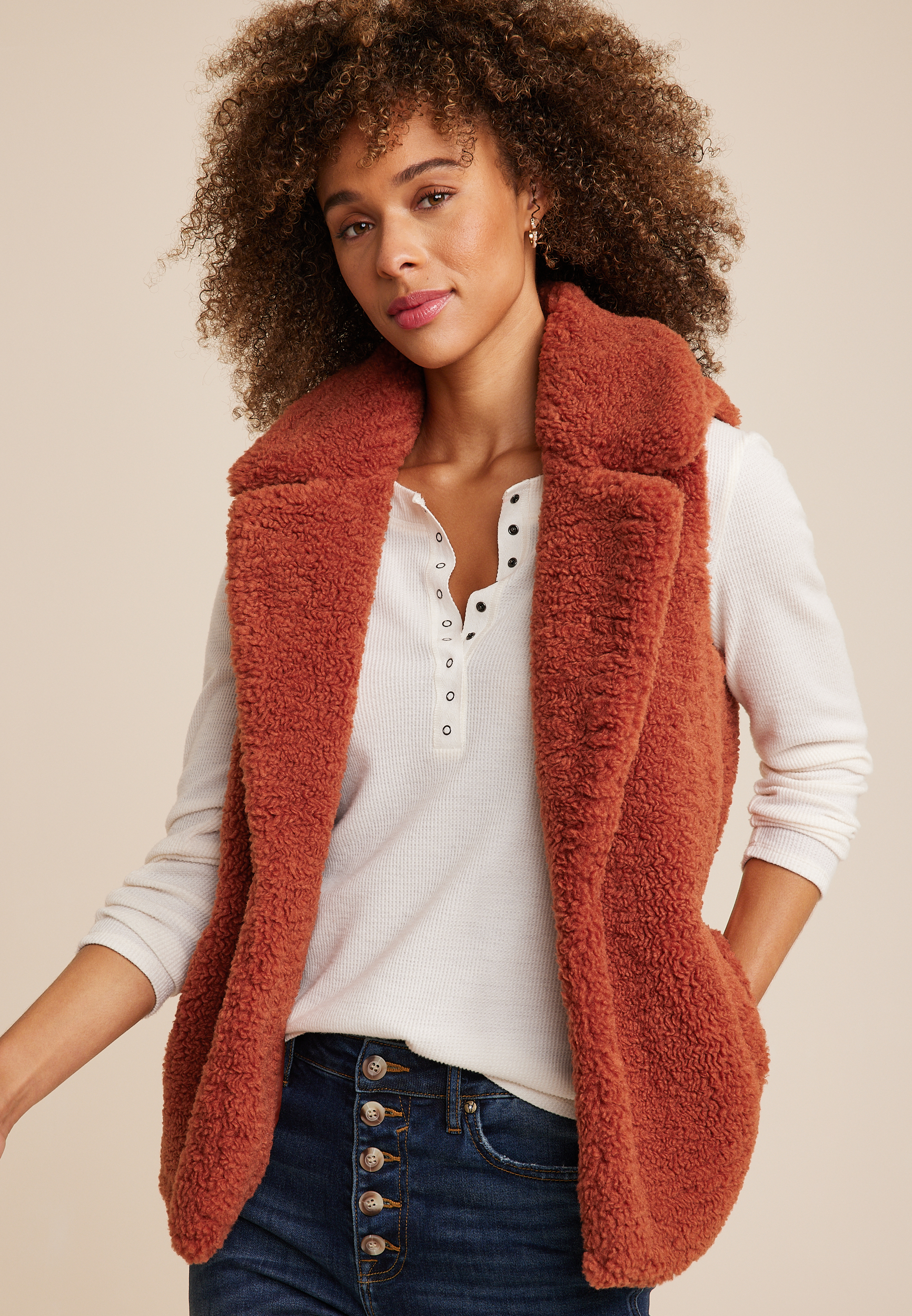 Teddy Sherpa Vest | maurices