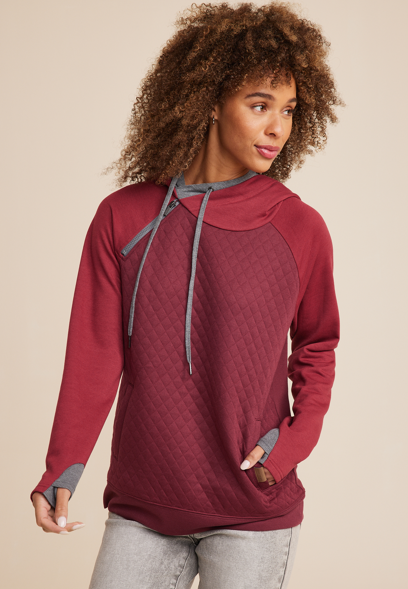 Homeward Colorblock Fleece Hoodie | maurices