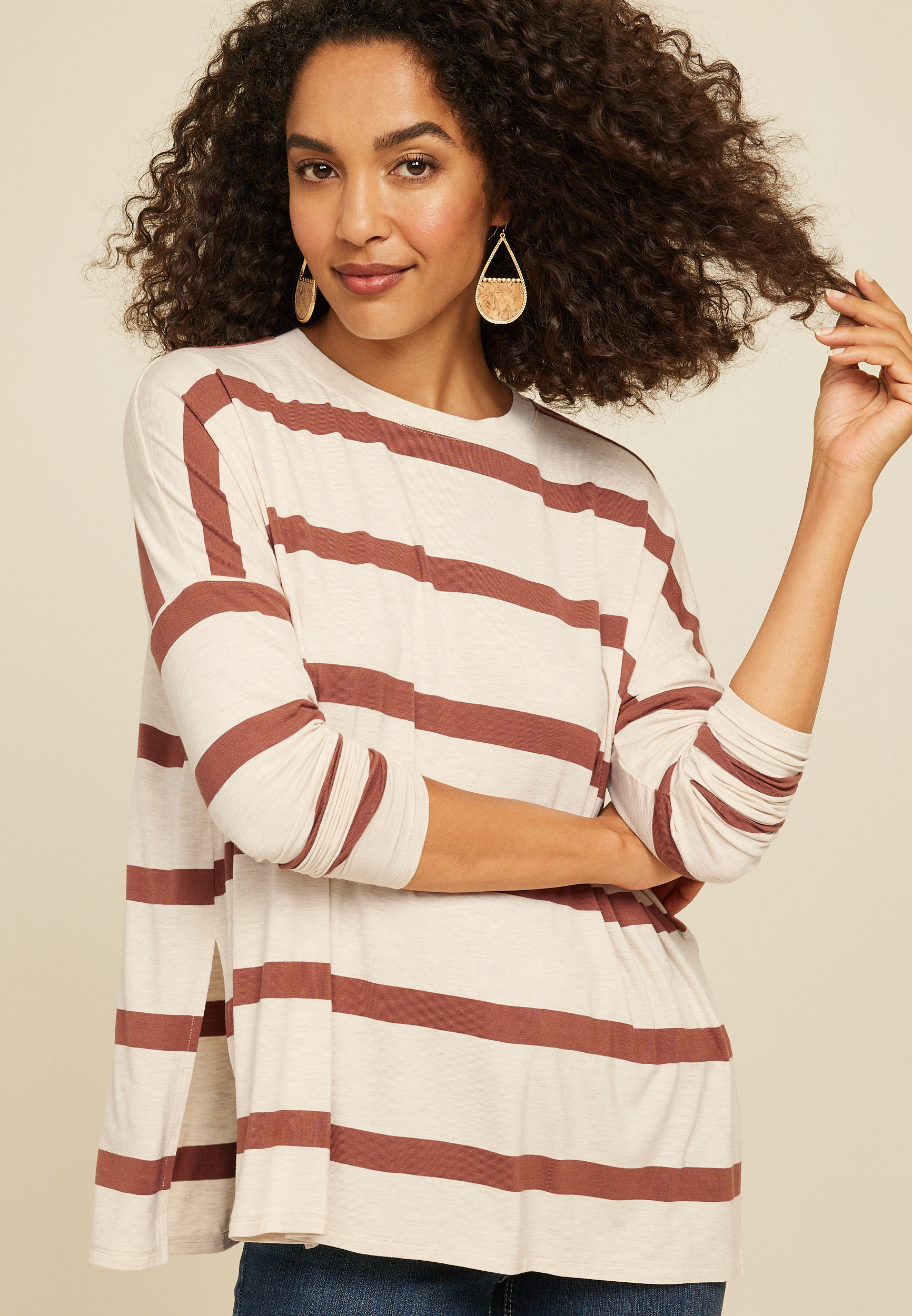 24/7 Palisade Striped Top | maurices