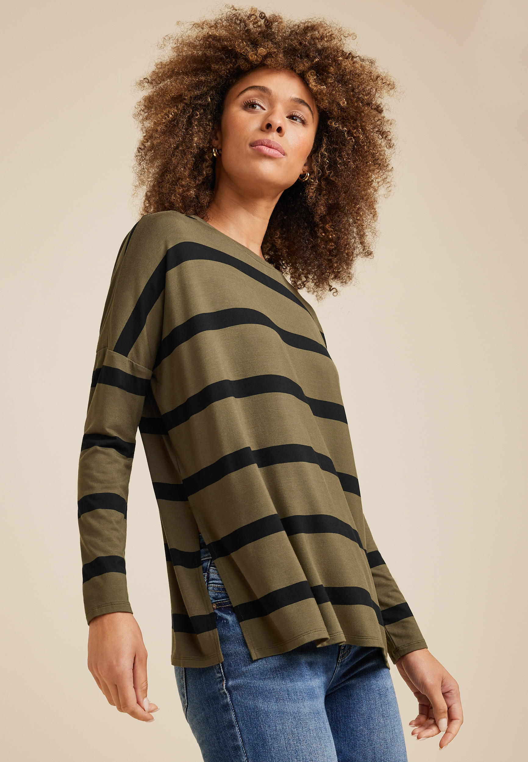 24/7 Palisade Striped Top | maurices