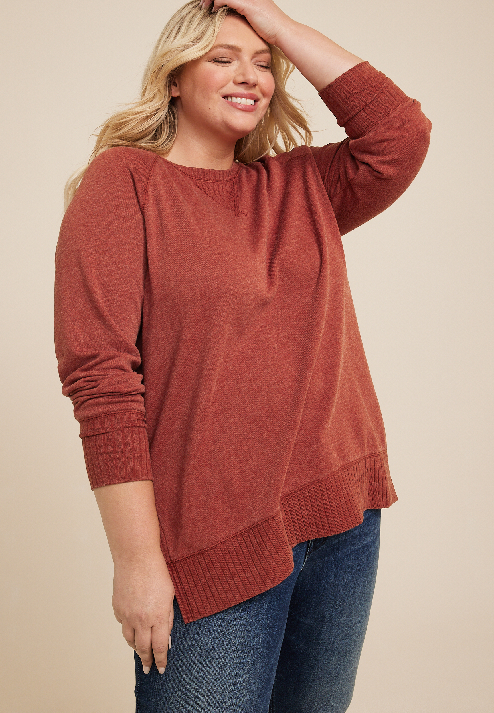Plus Size Willowsoft Sweatshirt | maurices