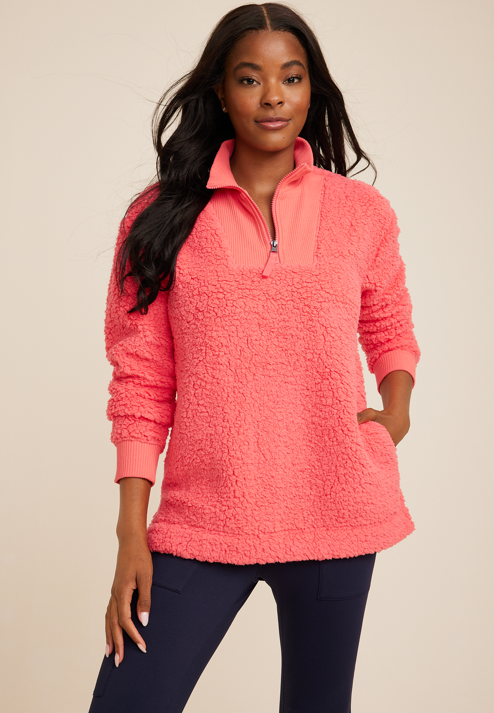 Teddy Sherpa Sweatshirt | maurices