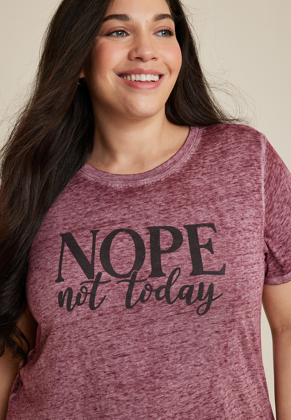 Plus Size Nope Not Today Graphic Tee | maurices Plus Size Nope Not Today Graphic Tee | maurices