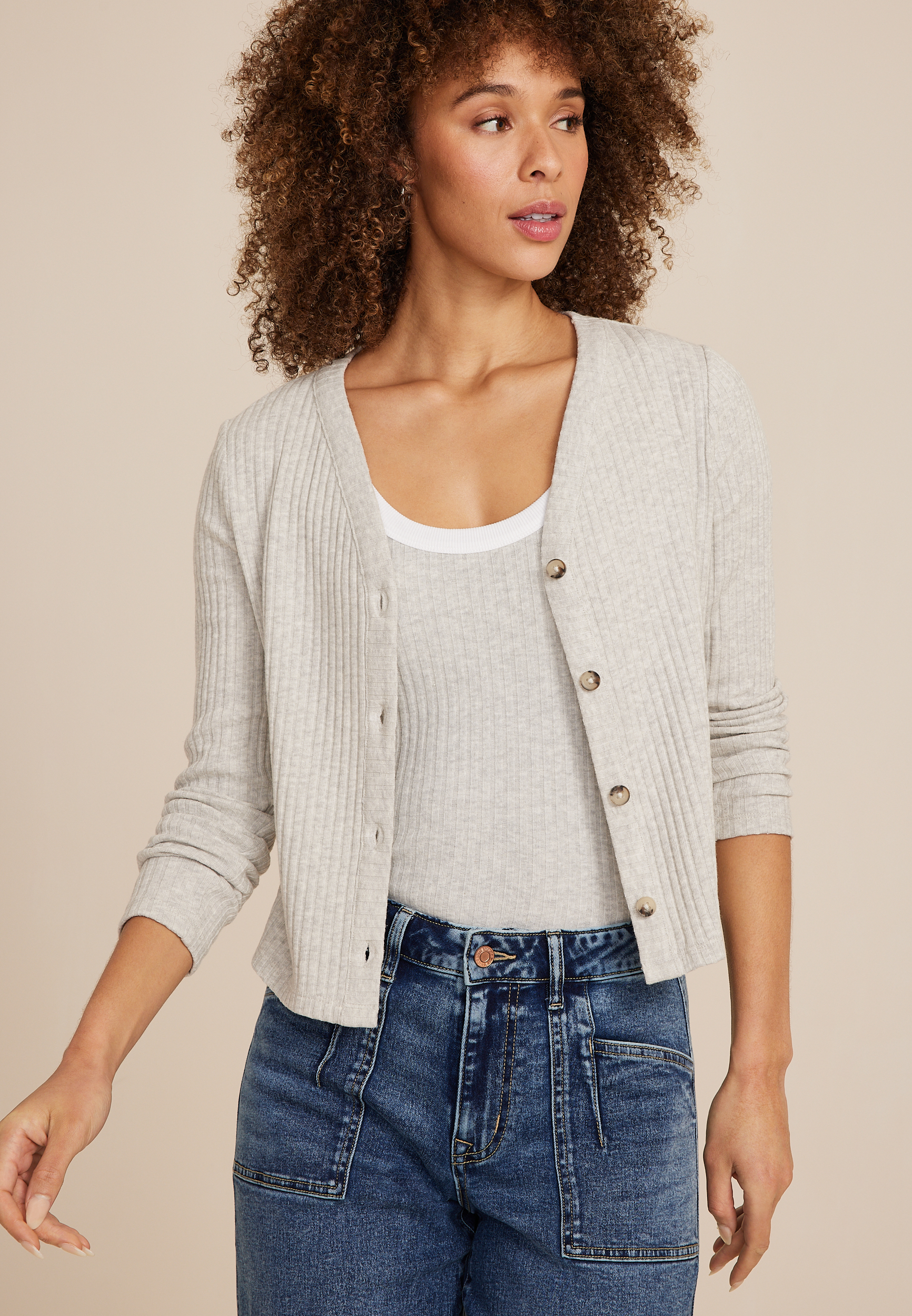 Button Front Cardigan | maurices