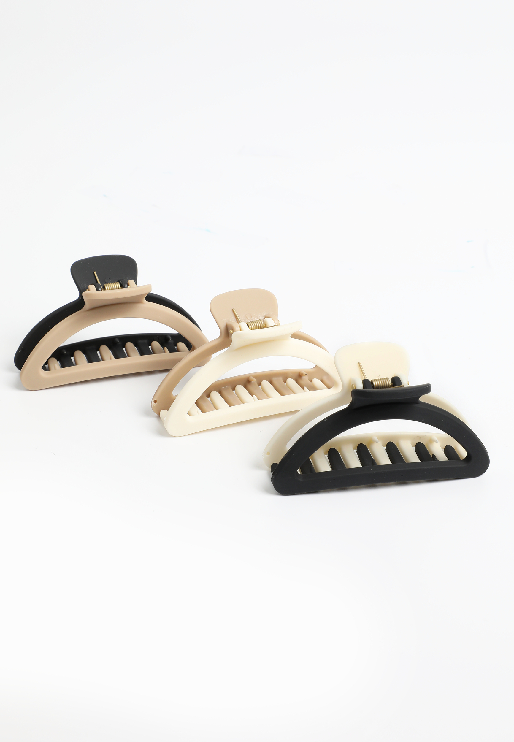 3 Pack Two Tone Hair Clips | maurices