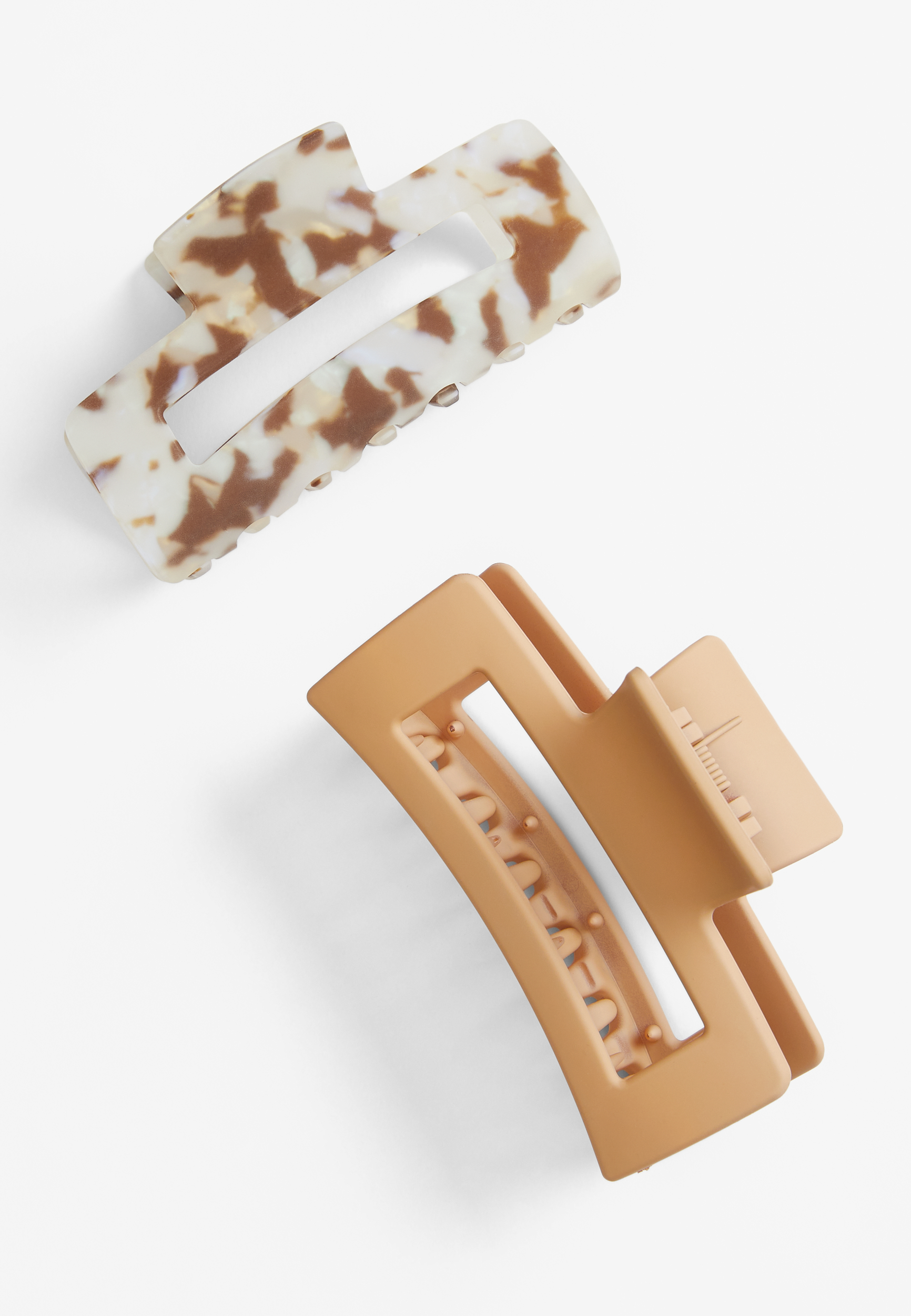 2 Pack Rectangular Claw Hair Clips | maurices