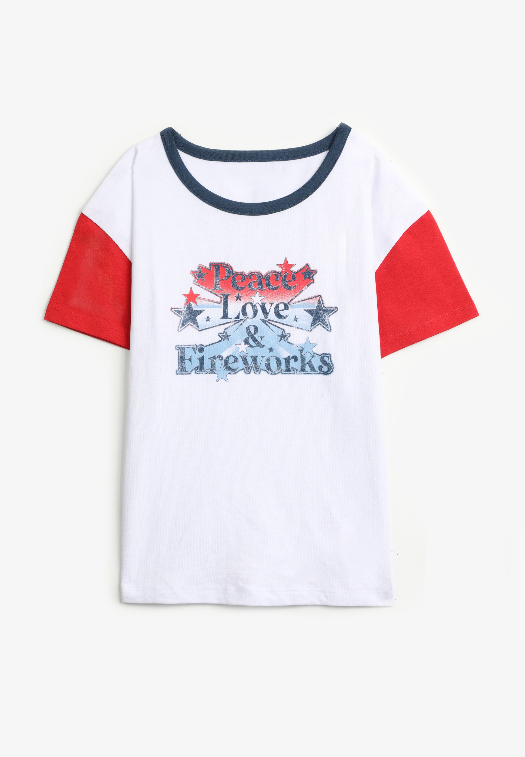 Hfs Girls Americana Peace Love And Fireworks Graphic Tee Maurices