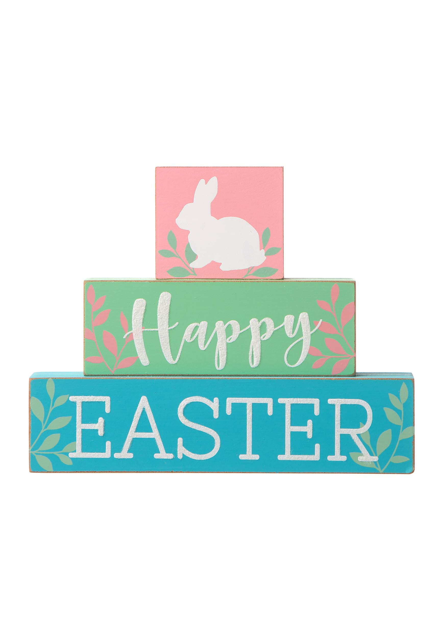 Glitzhome Wooden Easter Block Table Decor | maurices