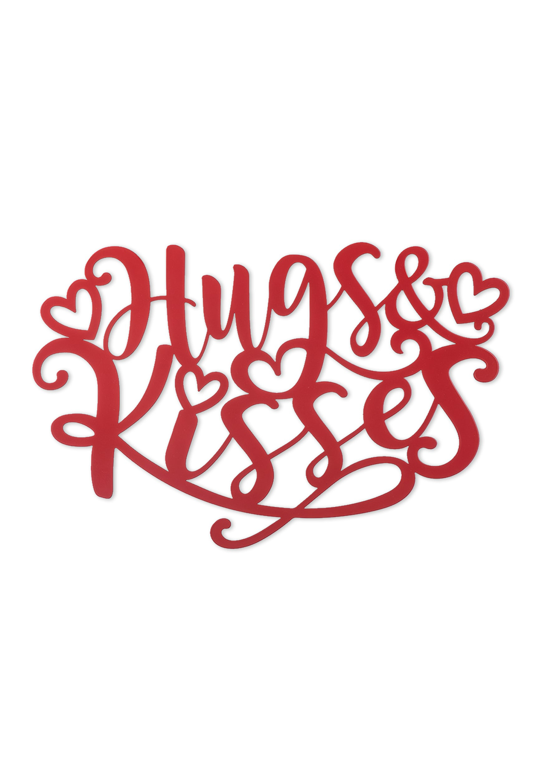 Glitzhome Valentines Metal Hugs And Kisses Decor | maurices