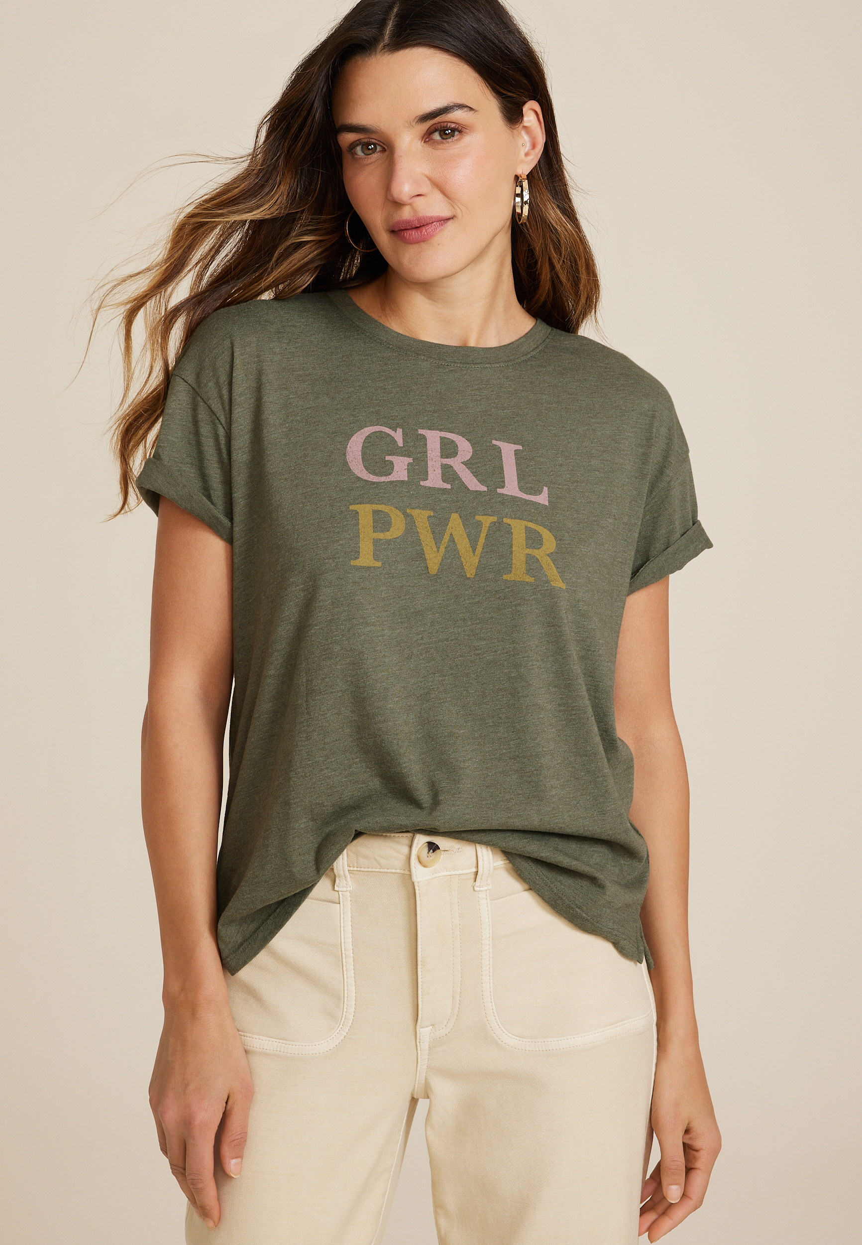 Girl Power Relaxed Fit Graphic Tee | maurices