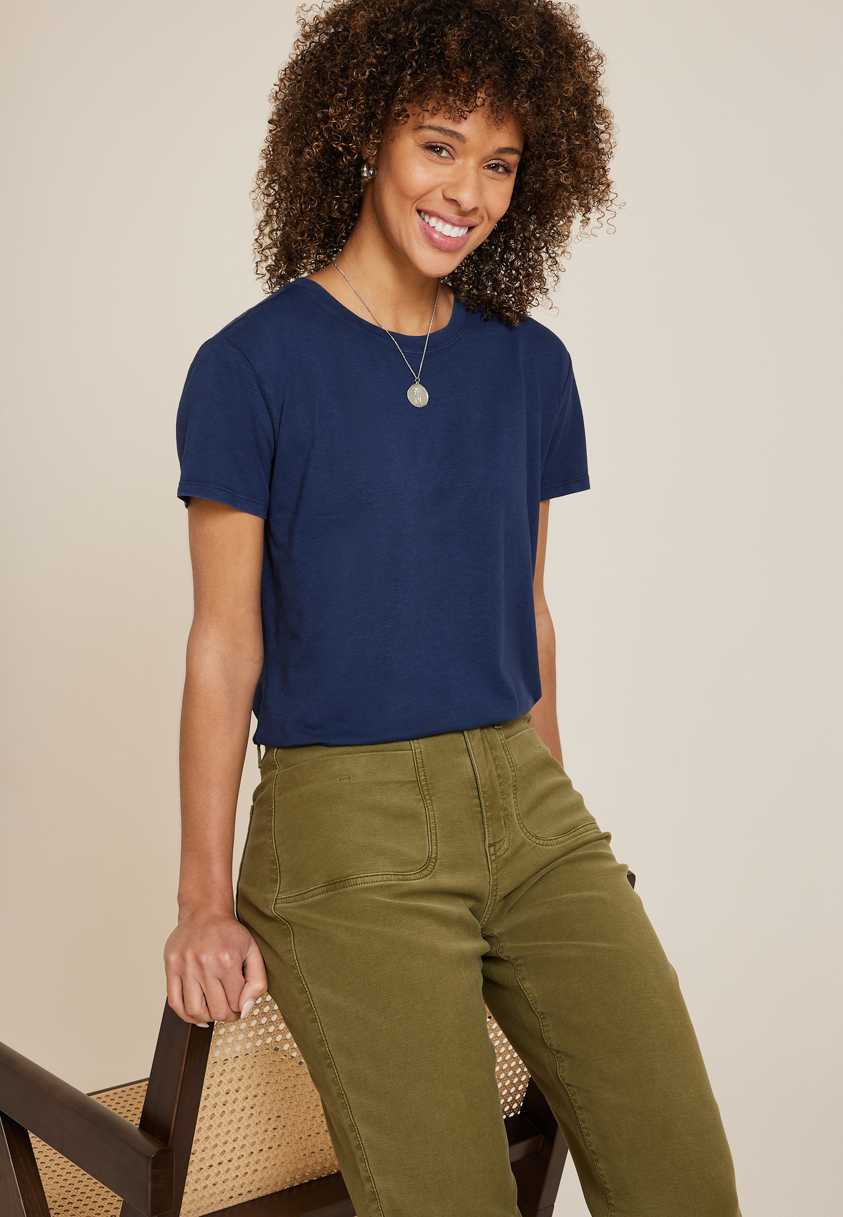 24/7 Dawson Crew Neck Tee | maurices