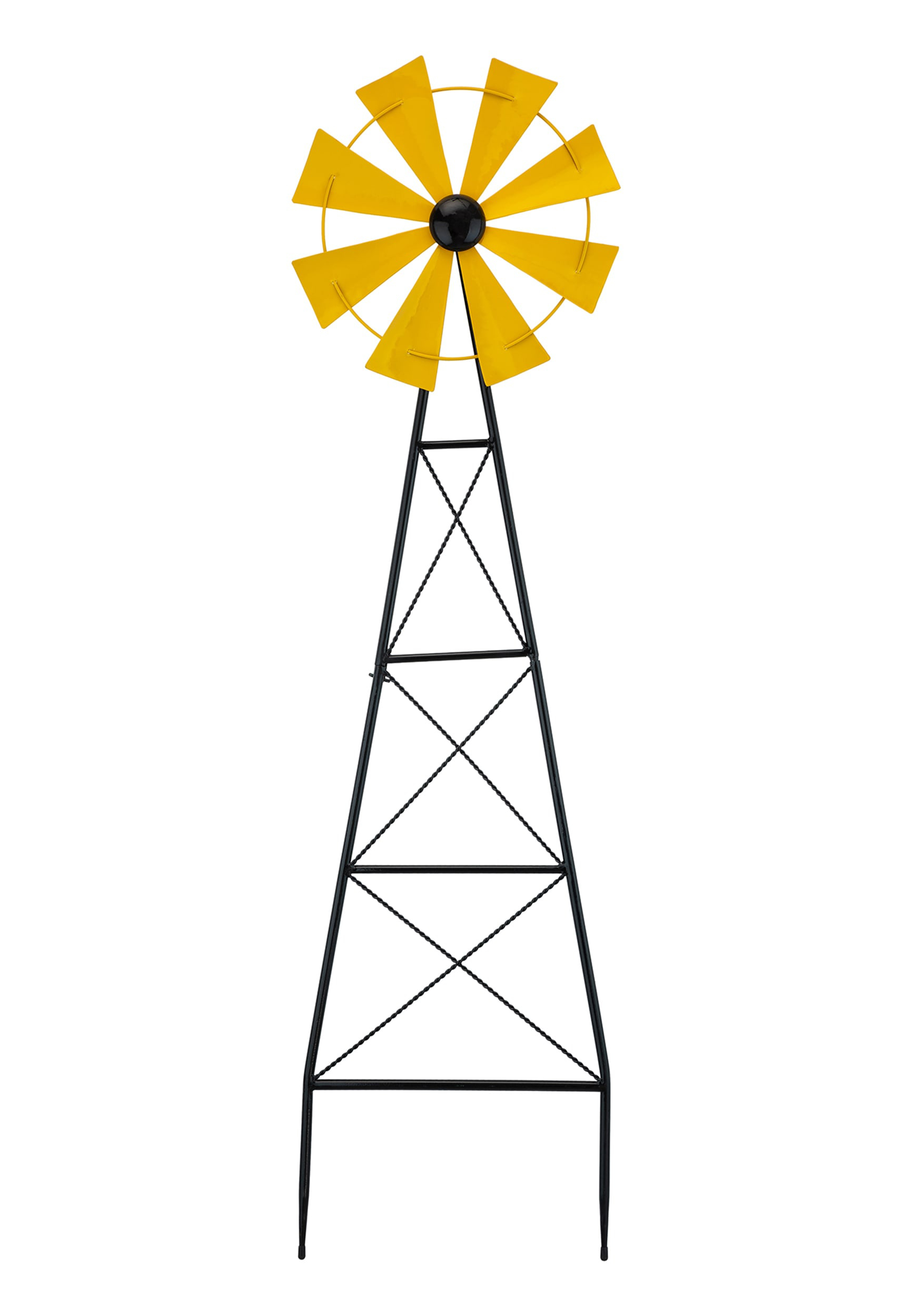 Glitzhome Yellow Wind Spinner Decor | maurices