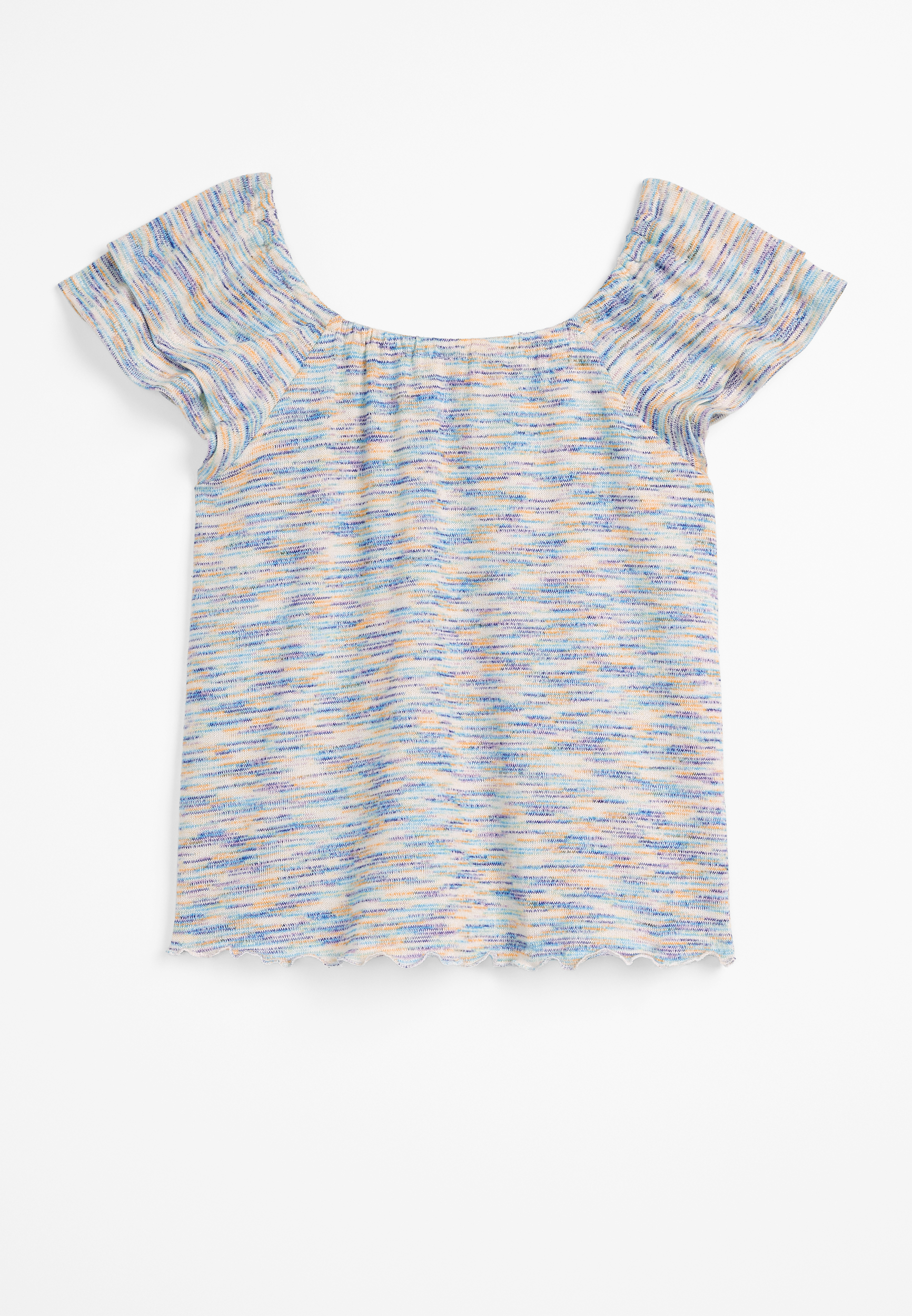 HFS Girls Double Flutter Short Sleeve Tee | maurices