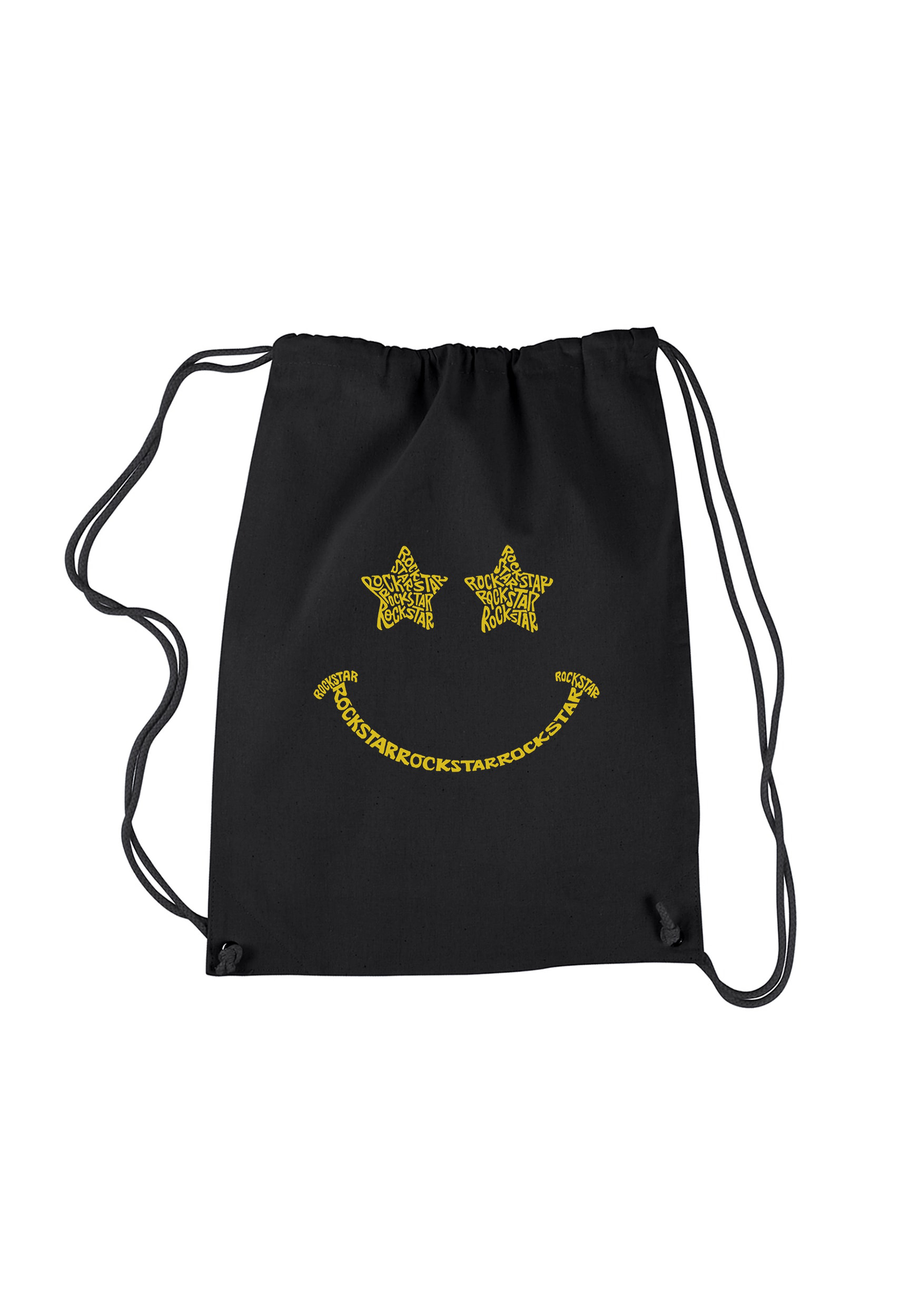LA Pop Art Smile Word Art Drawstring Backpack | maurices