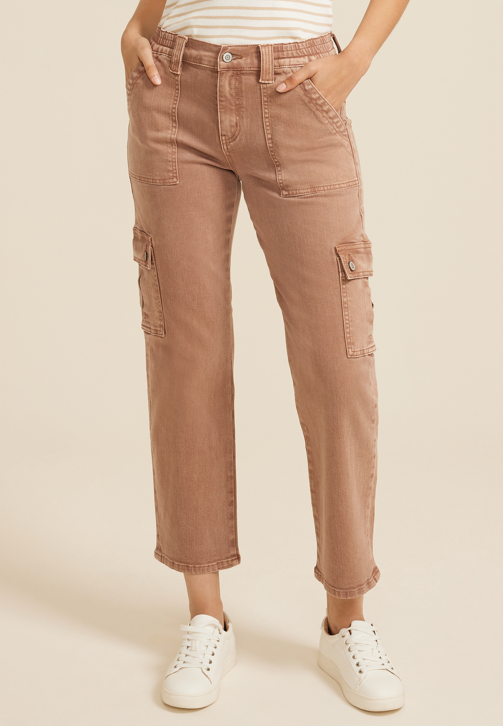 Flying Monkey™ High Rise Cargo Straight Jean | maurices