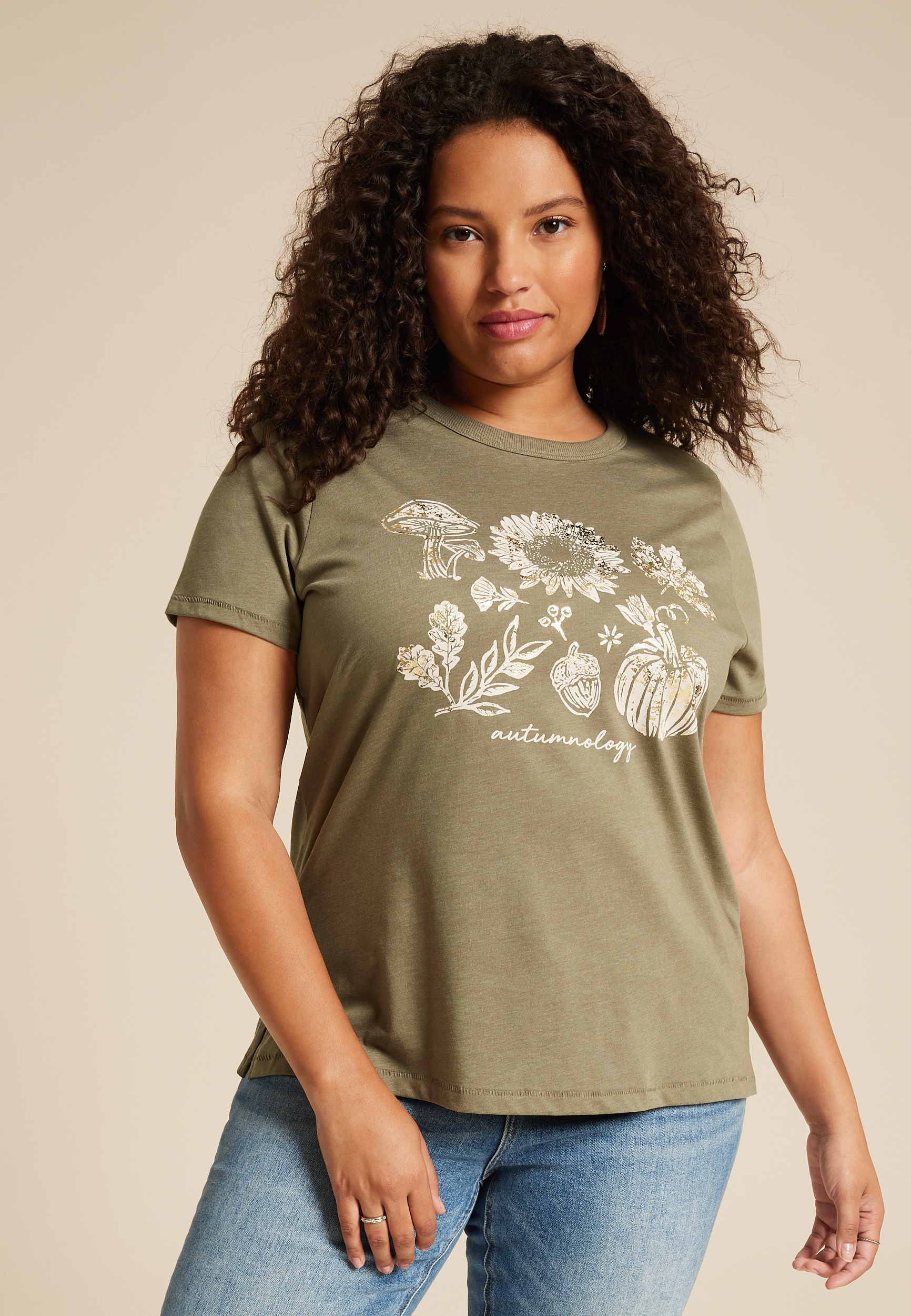 Plus Size Autumnology Classic Fit Graphic Tee | maurices