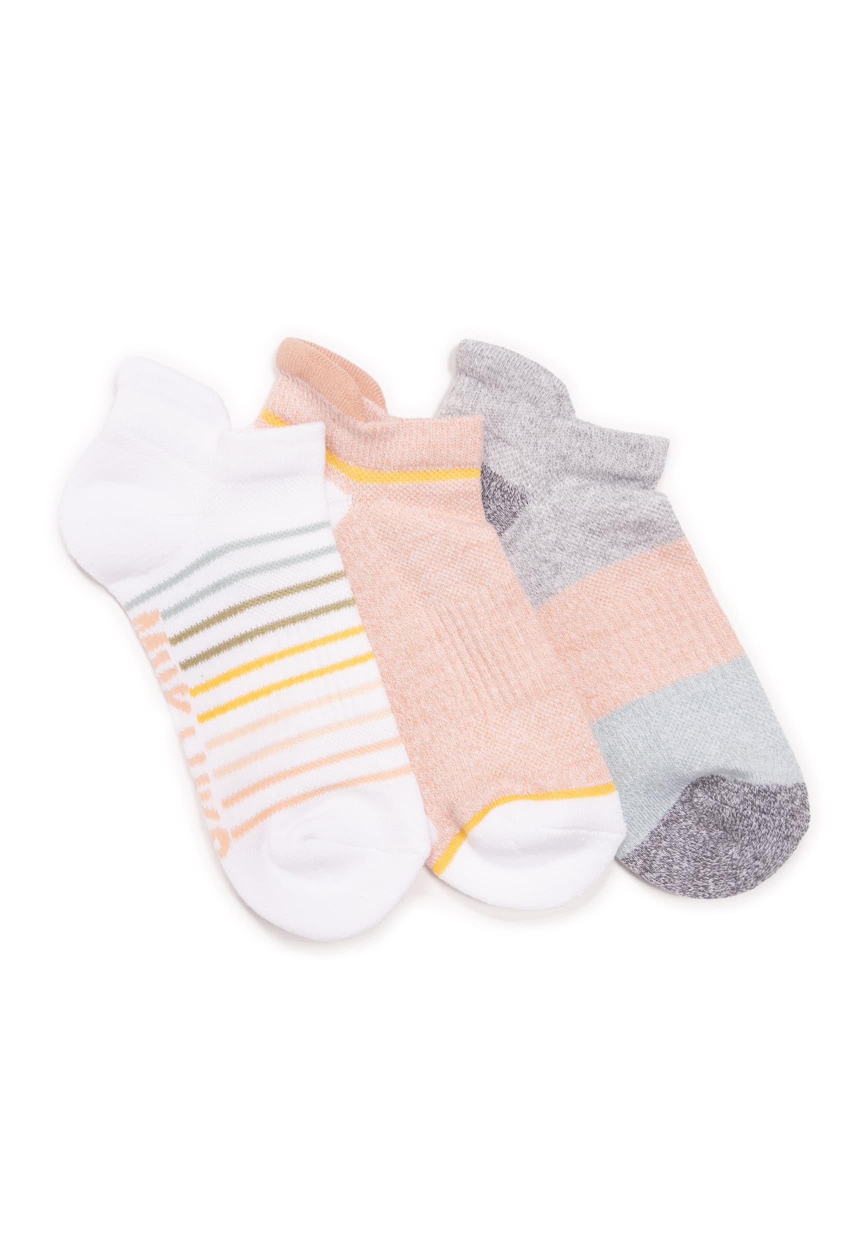 MUK LUKS Womens 3 Pack Nylon Compression Ankle Socks | maurices