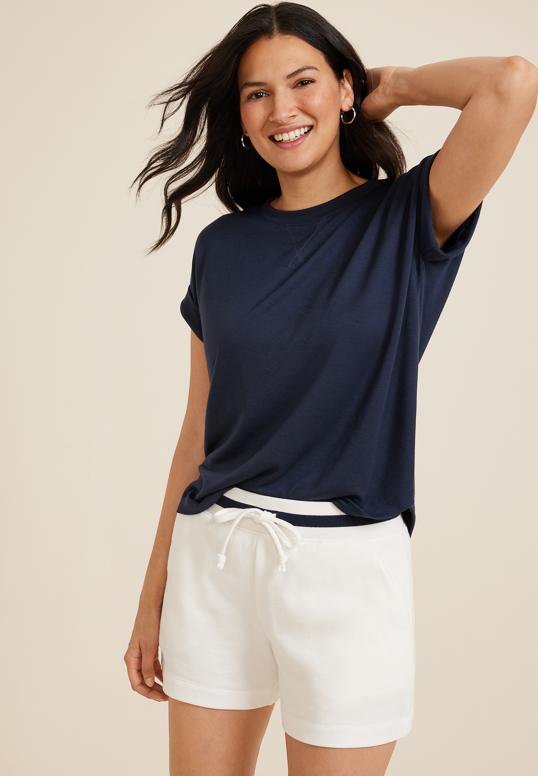 24/7 Clara Short Sleeve Tee | maurices