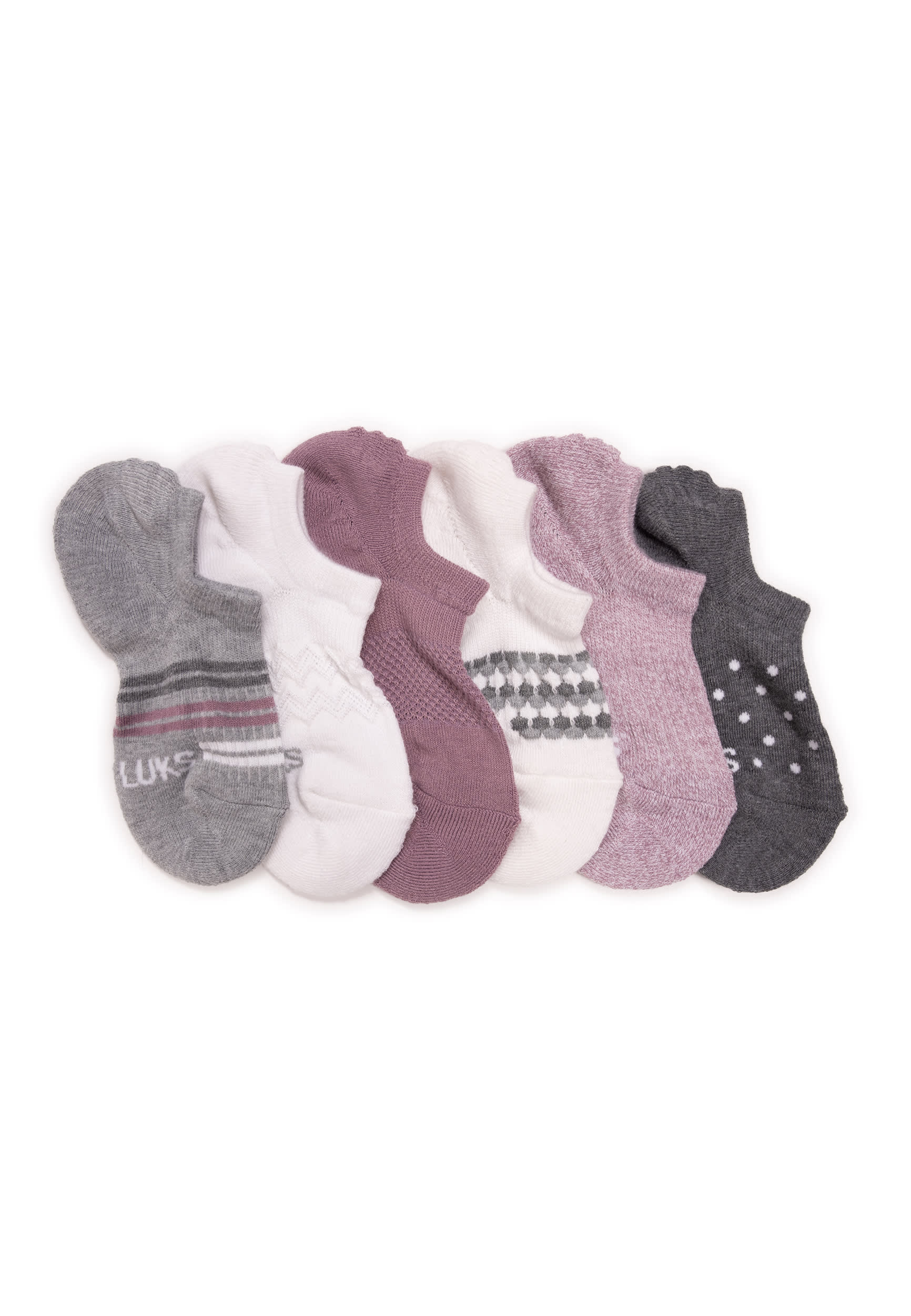 MUK LUKS Womens 6 Pack Dream Step No Show Socks | maurices