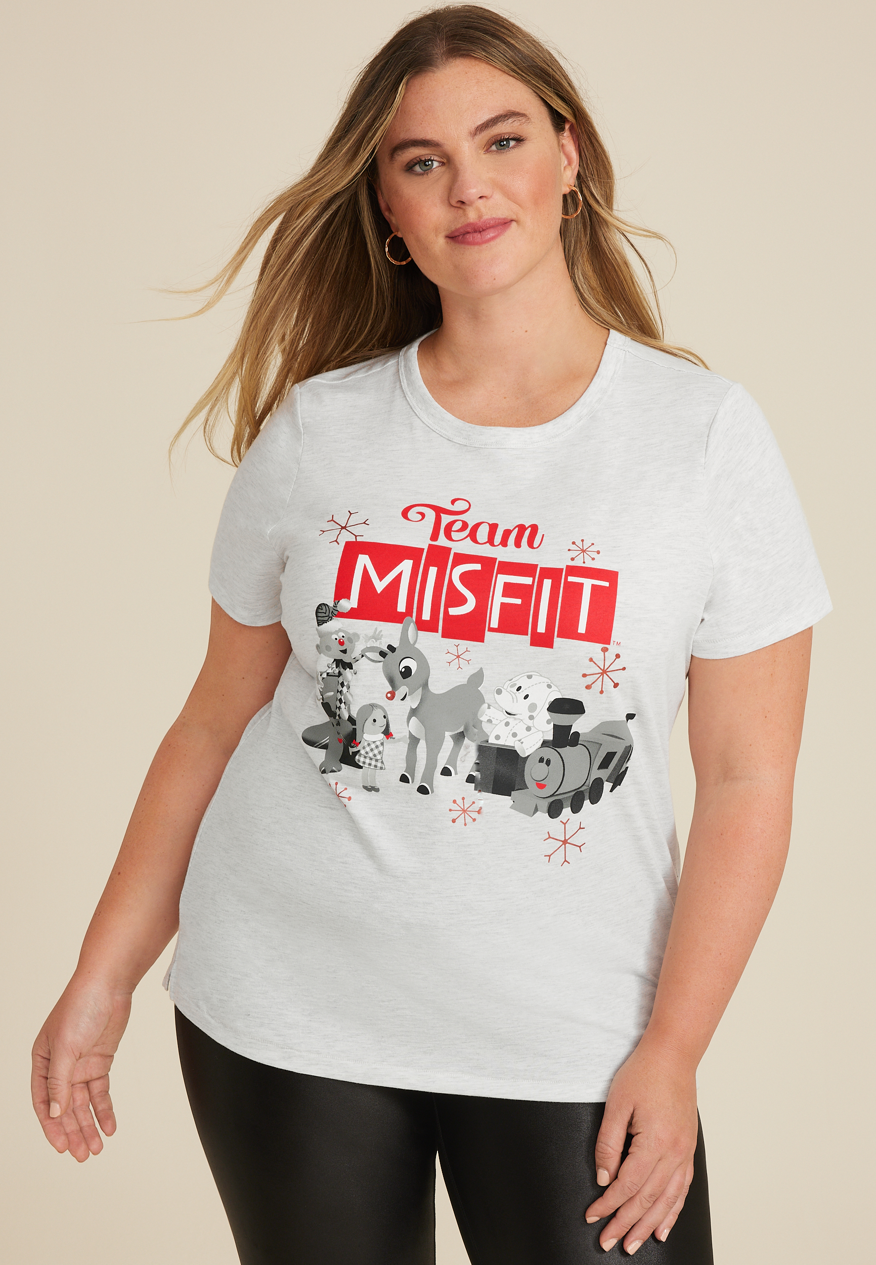 Plus Size Team Misfit Classic Fit Graphic Tee | maurices