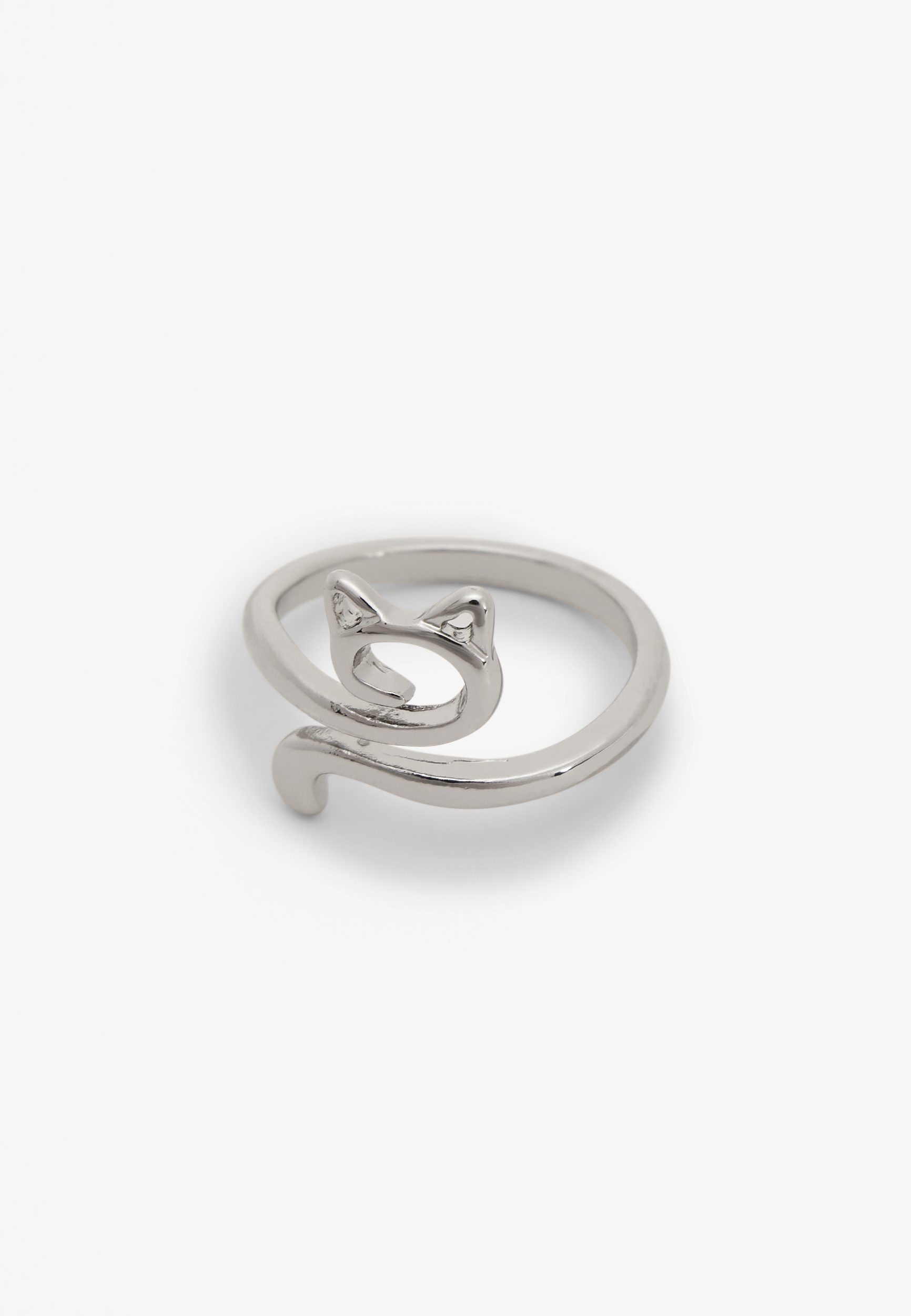 Silver Cat Crochet Ring | maurices