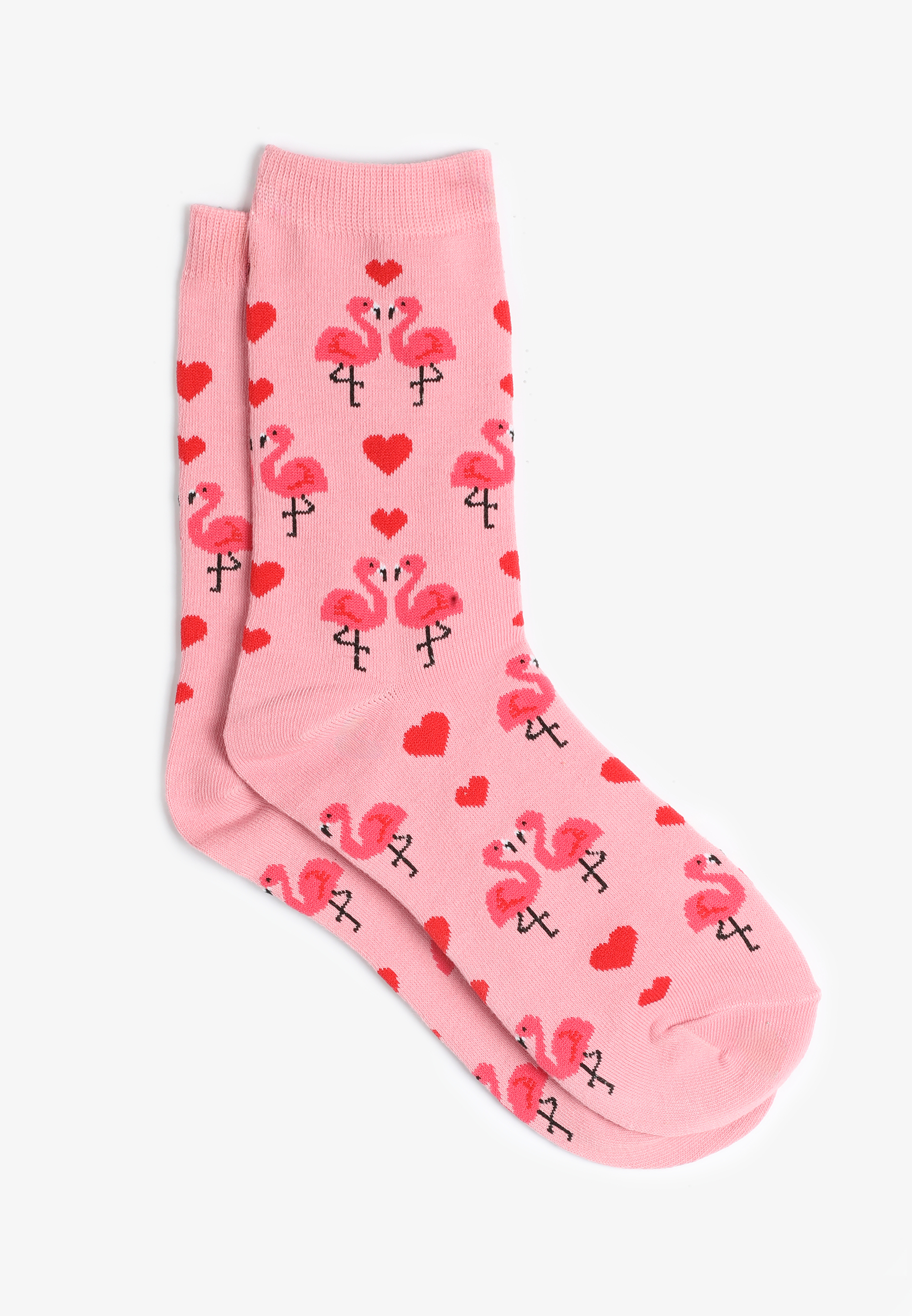Flamingo Love Crew Socks | maurices