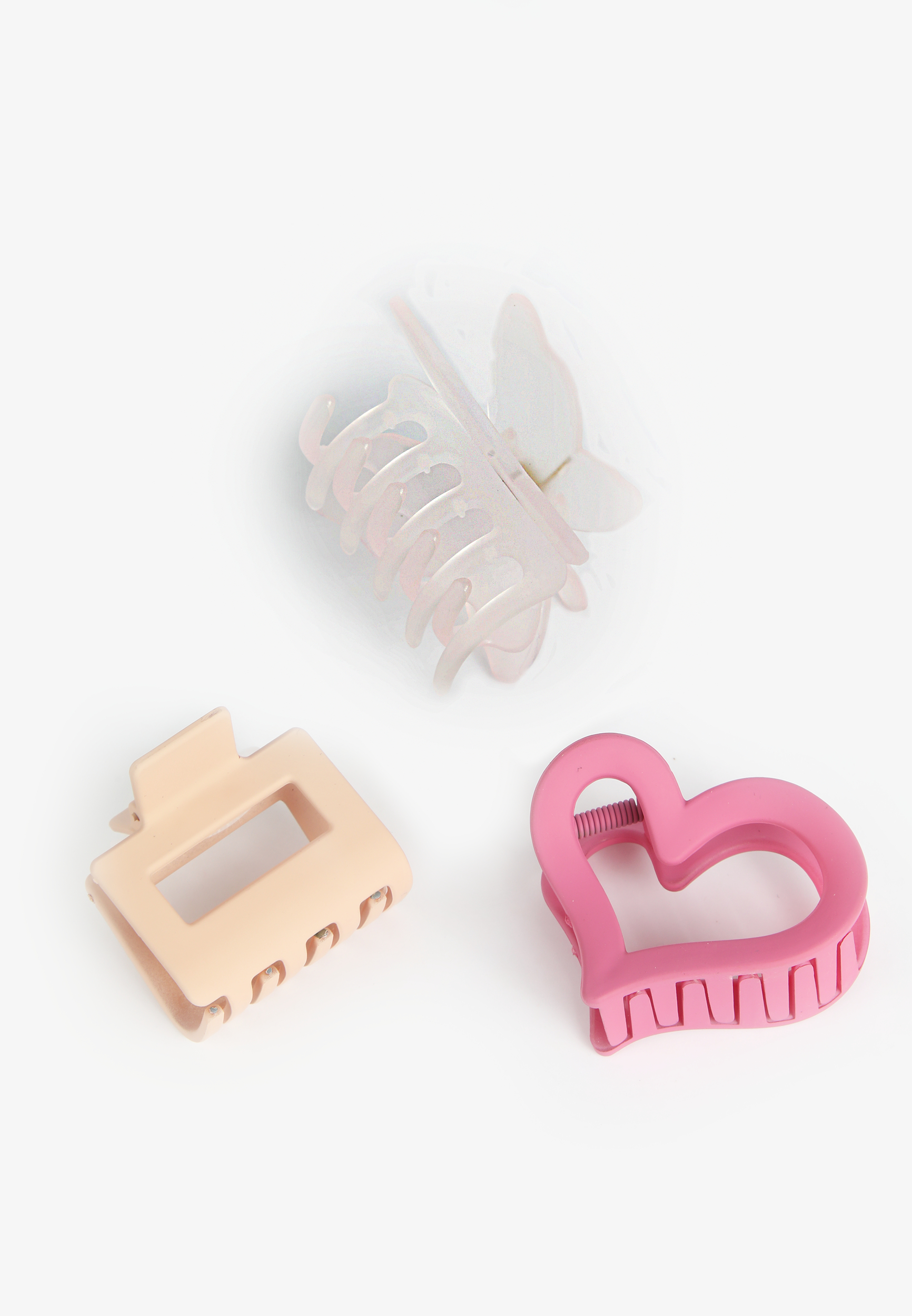 3 Pack Multi Shaped Claw Hair Clips | maurices