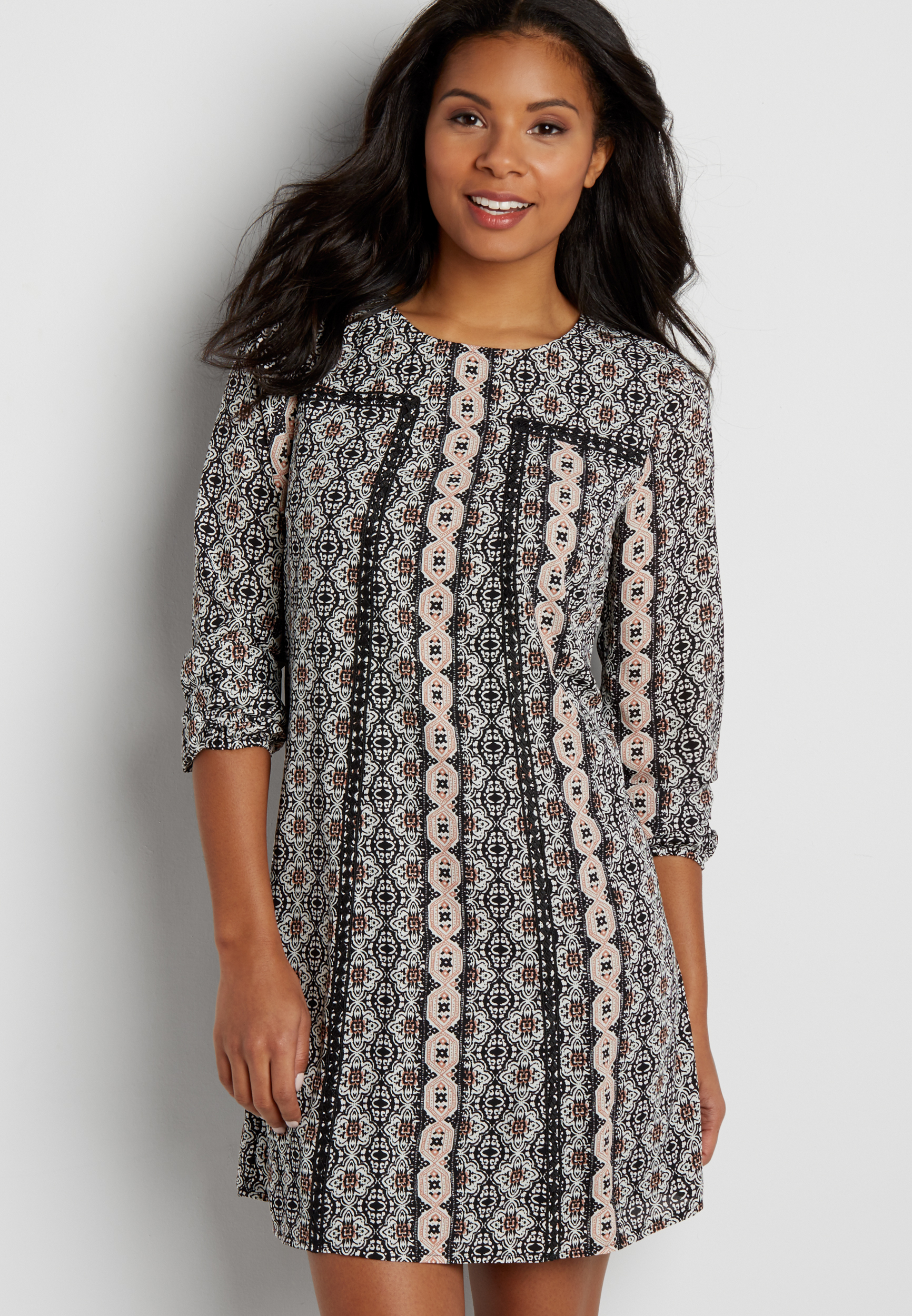 patterned shift dress | maurices