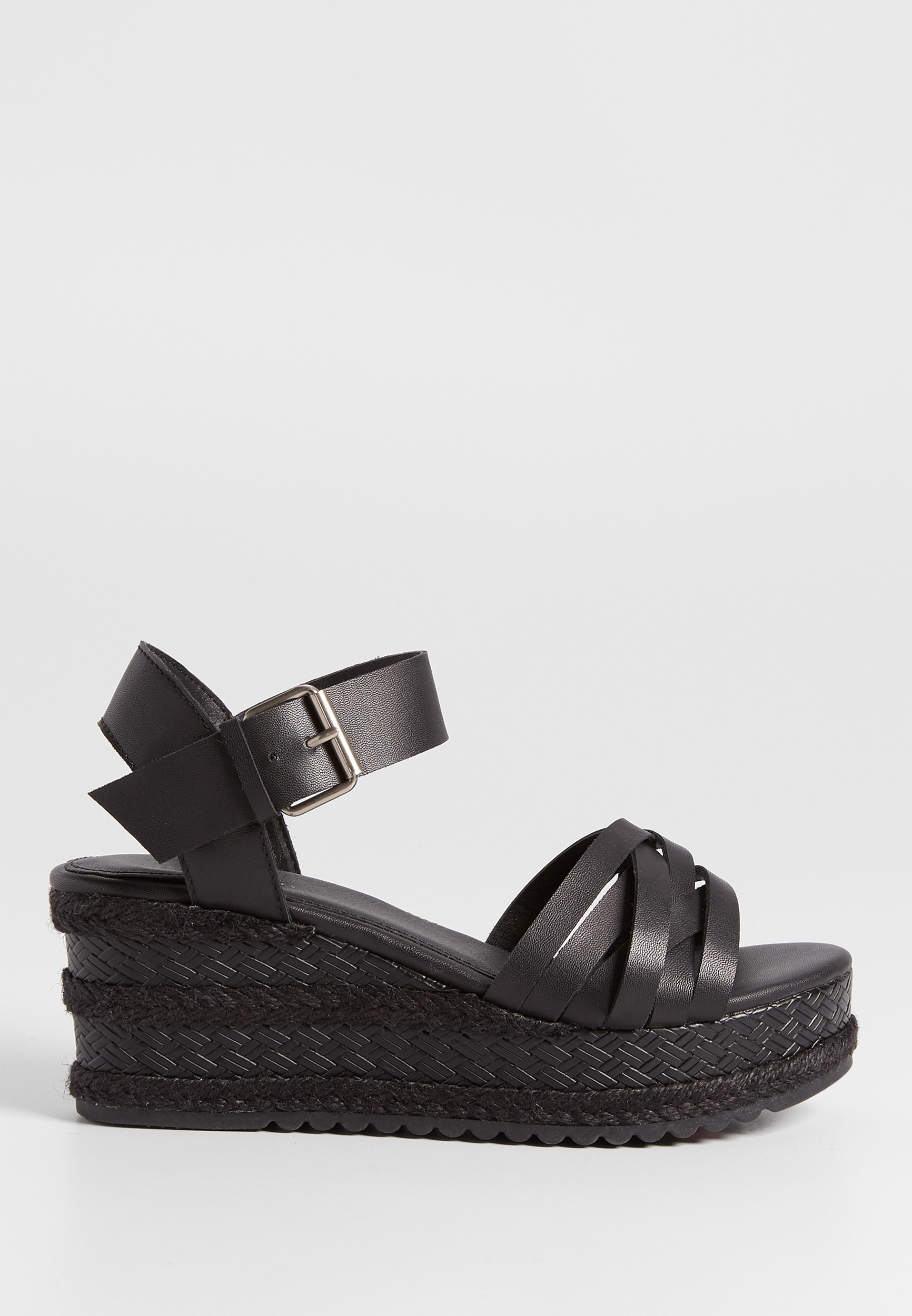 Eva platform wedge with braided detail | maurices