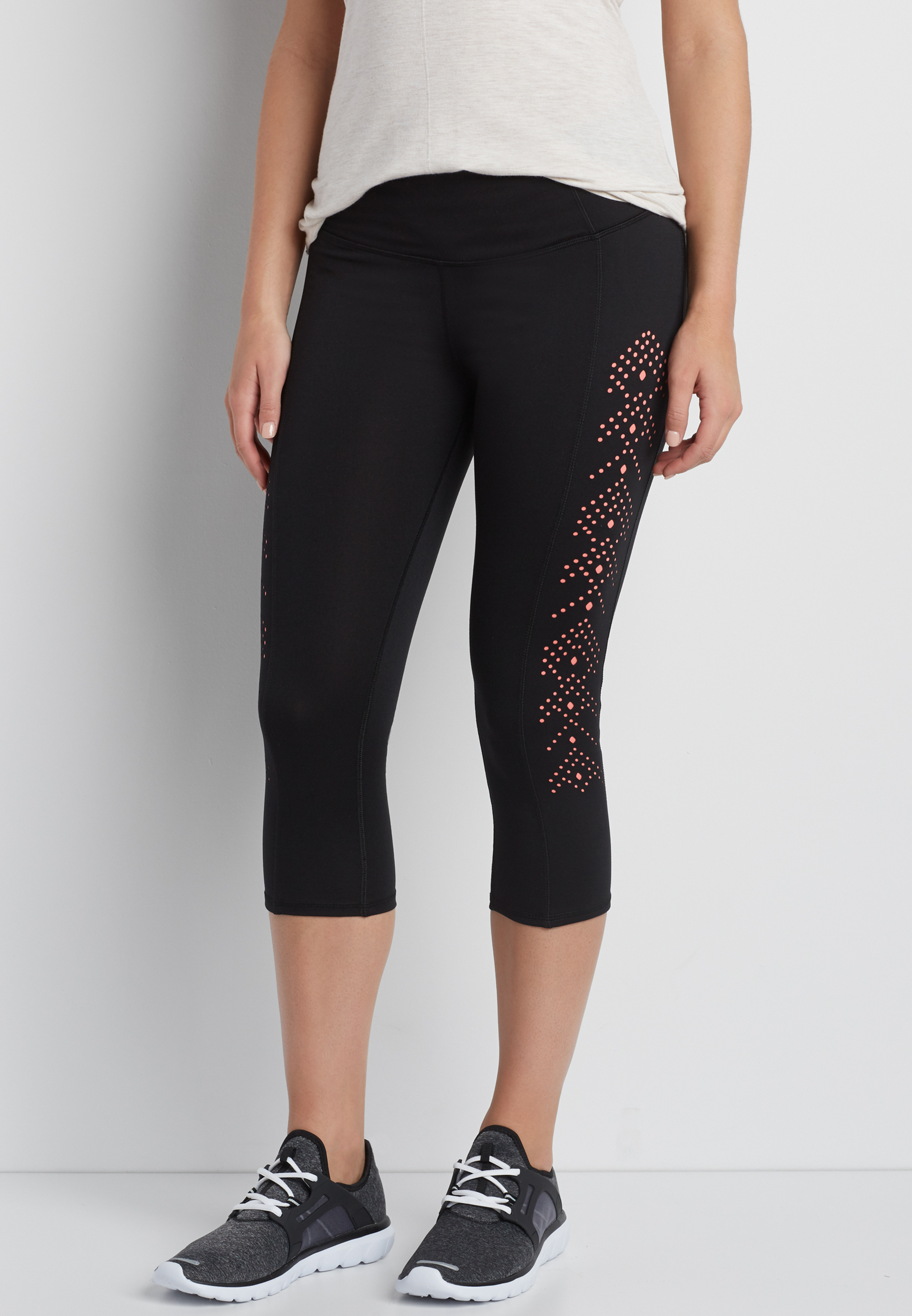 capri legging with laser cut sides | maurices