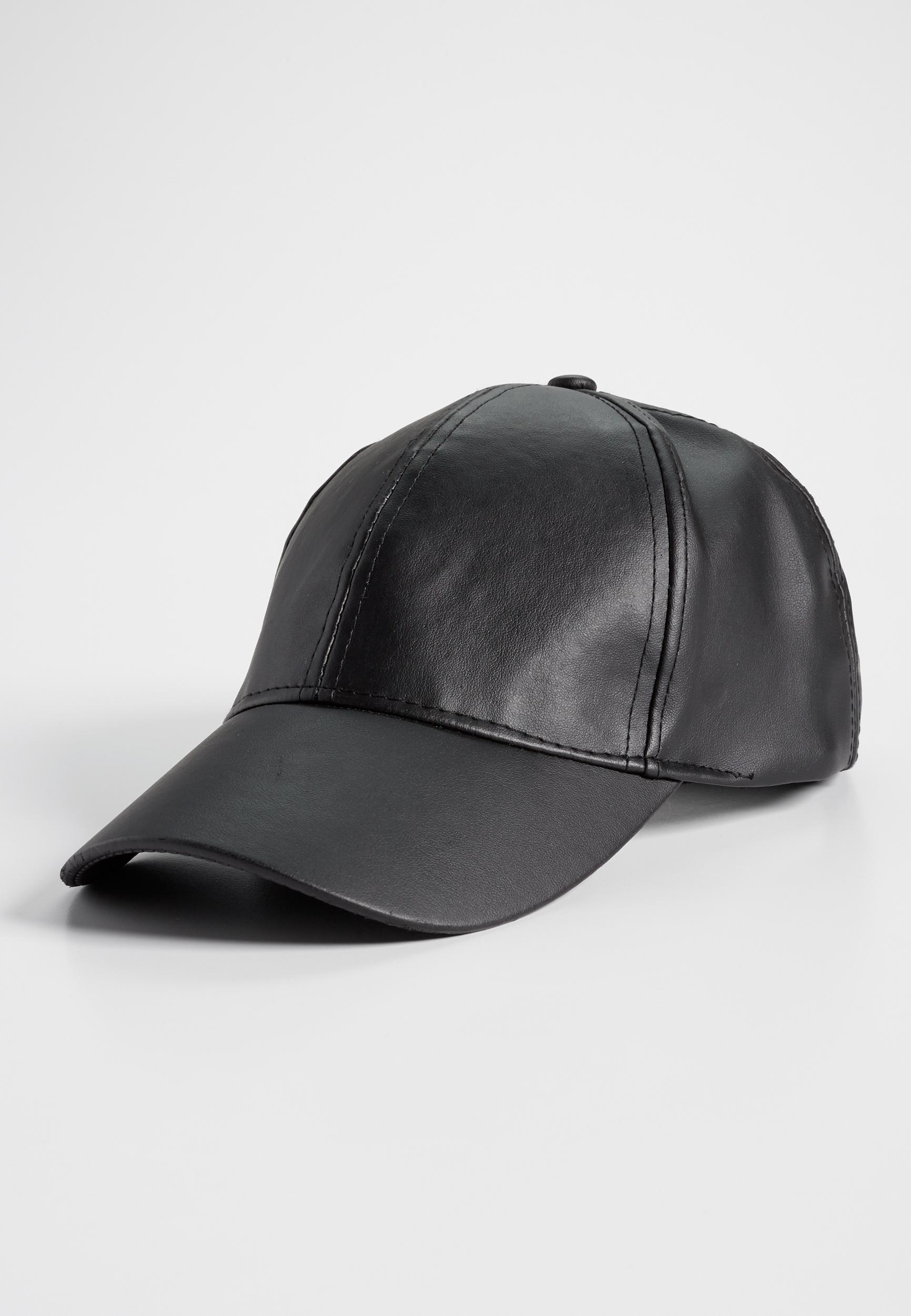 faux leather baseball hat | maurices