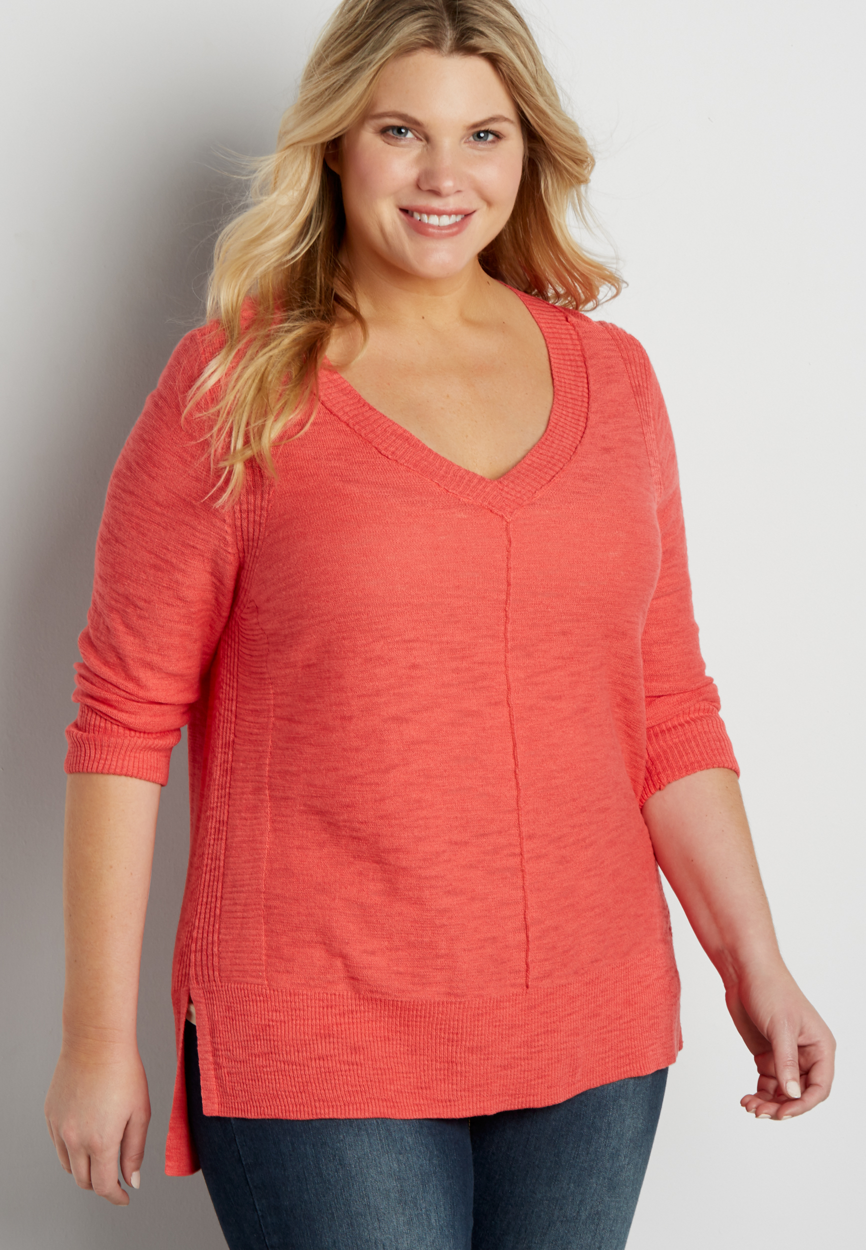 plus size solid pullover | maurices