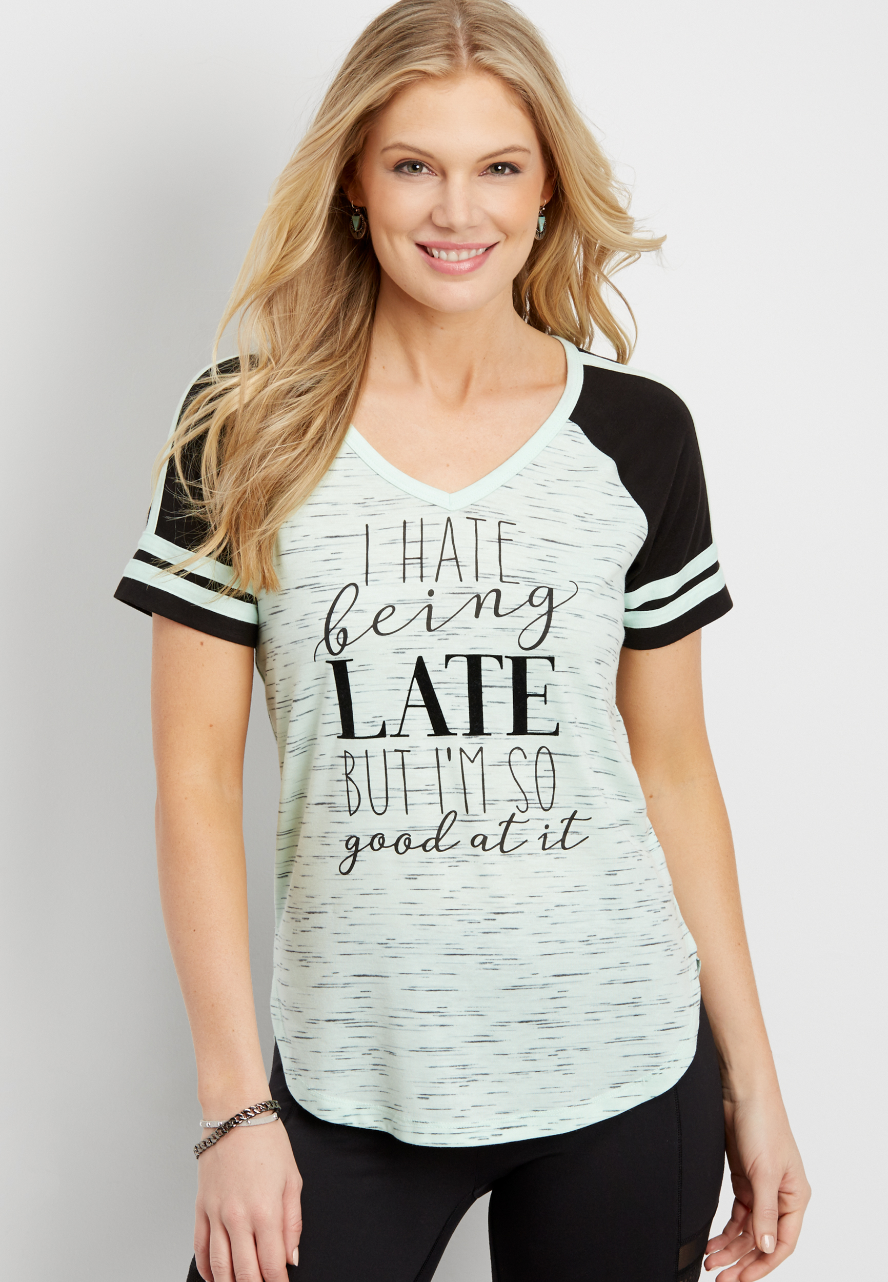 I hate being late graphic tee | maurices