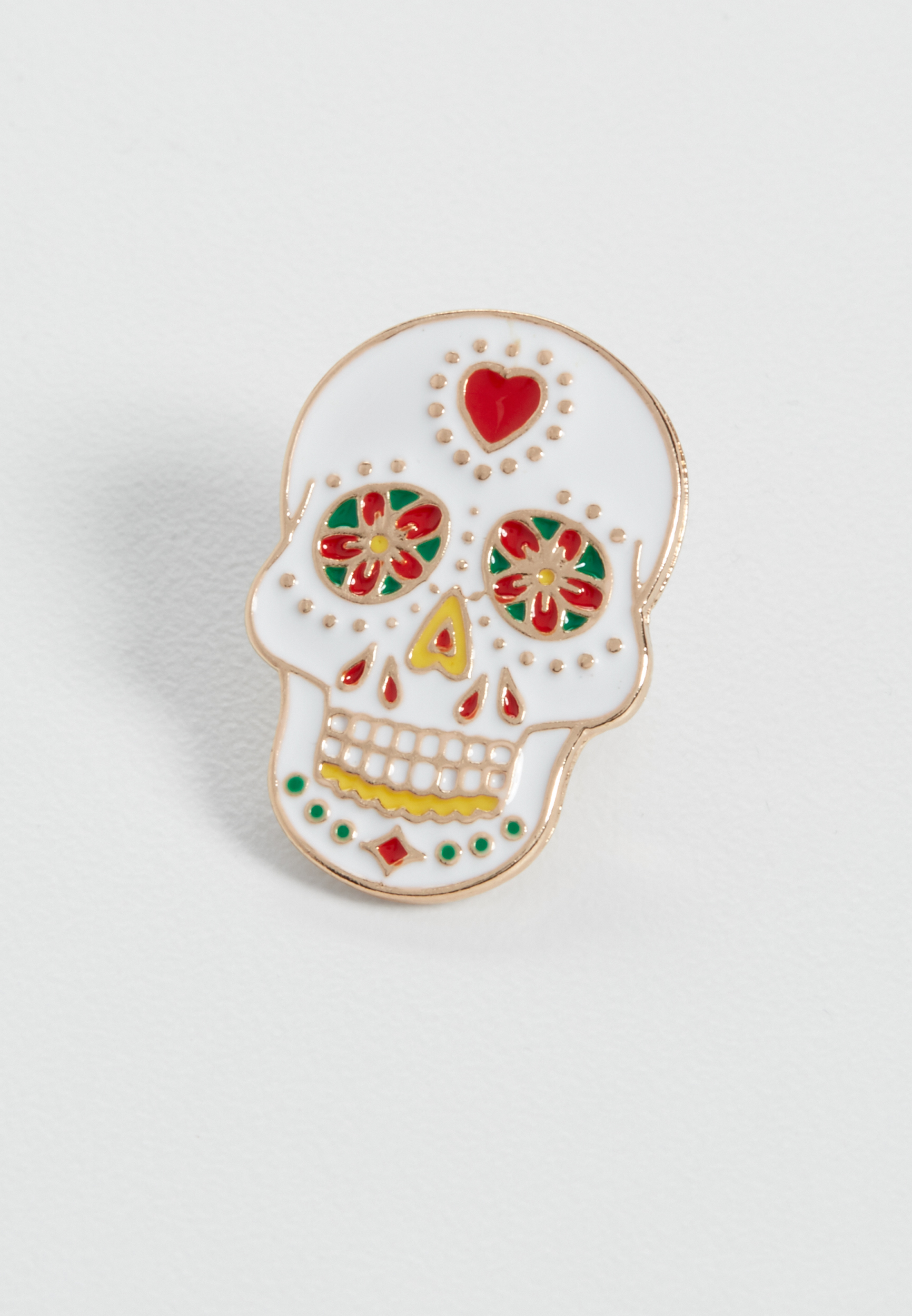 day of the dead skull pin | maurices