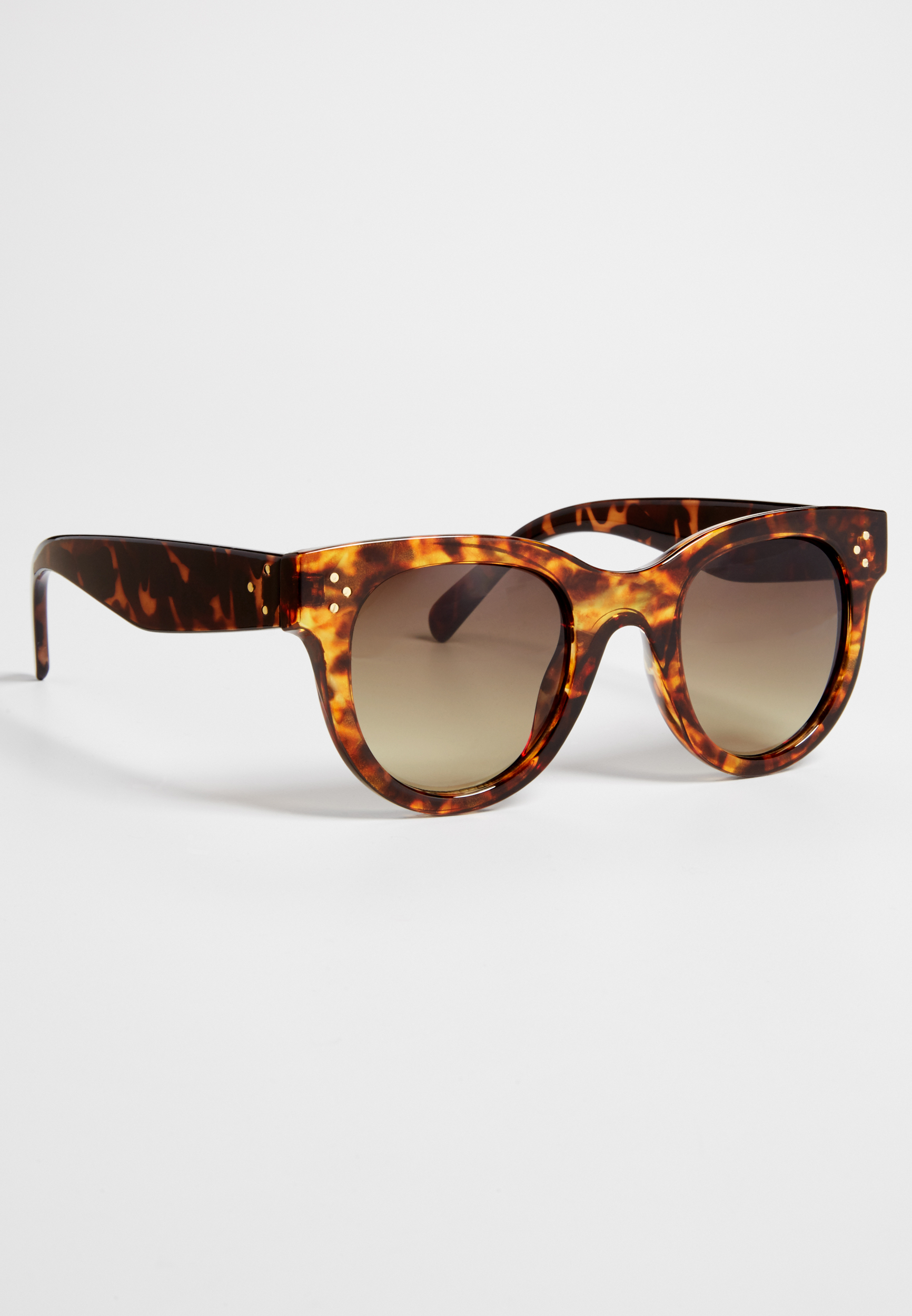 tortoise retro sunglasses with thick frames | maurices