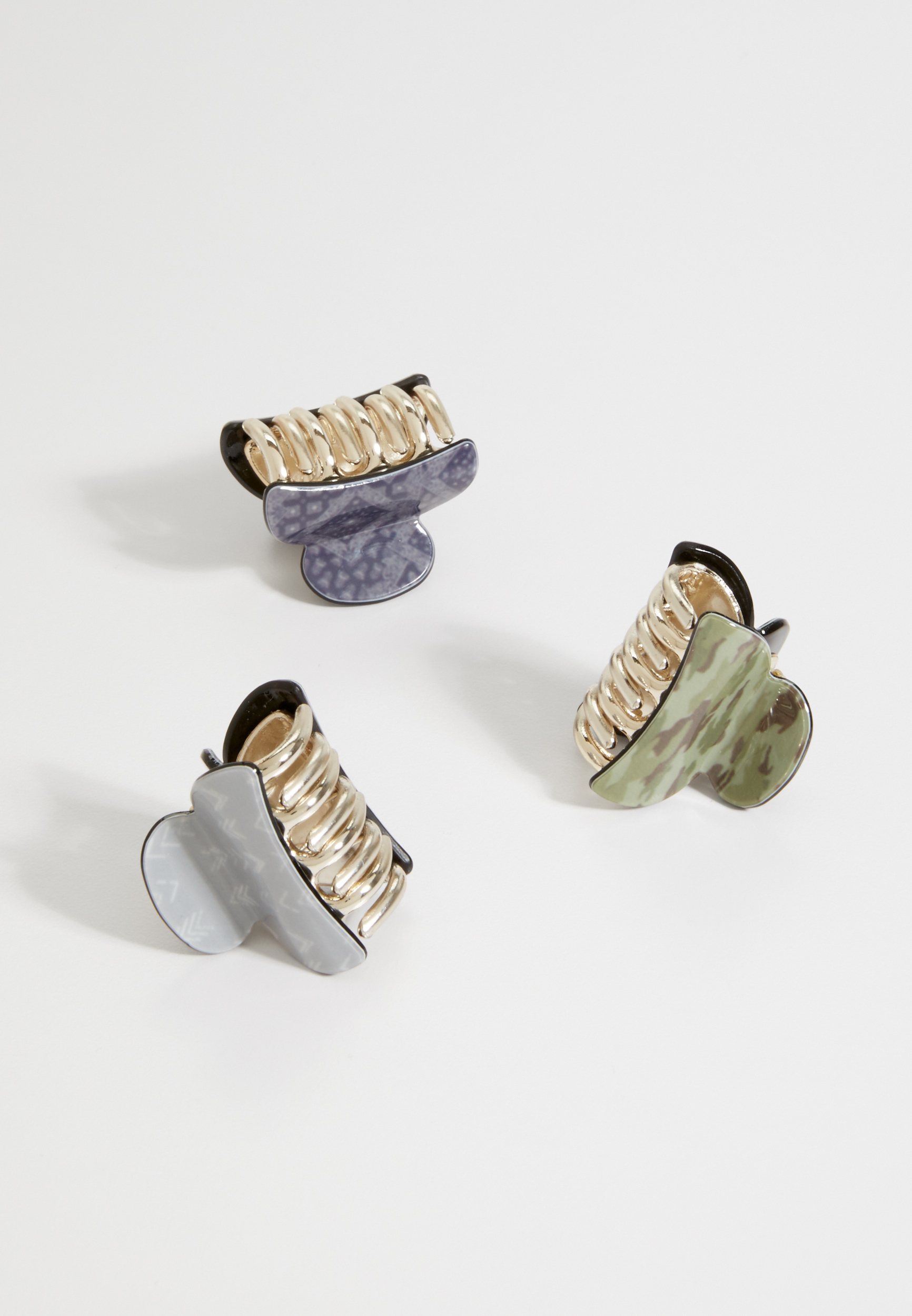camo and chevron hair clip set | maurices